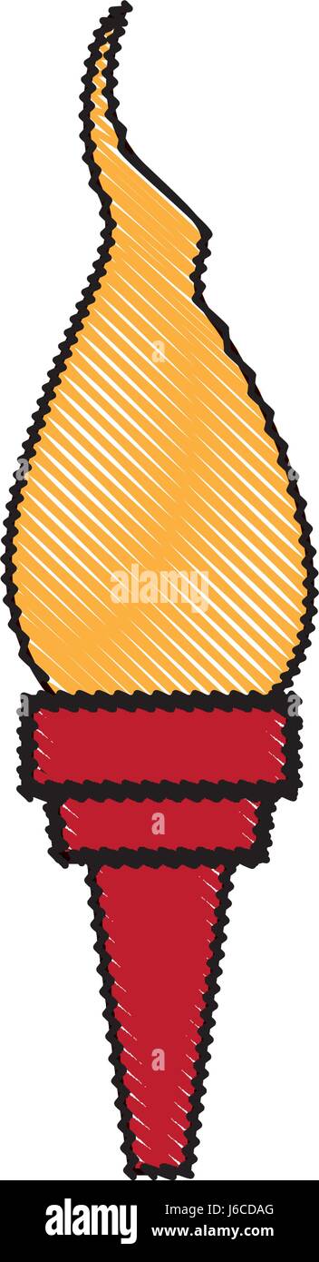 Cartoon medieval torch flame light hi-res stock photography and images ...