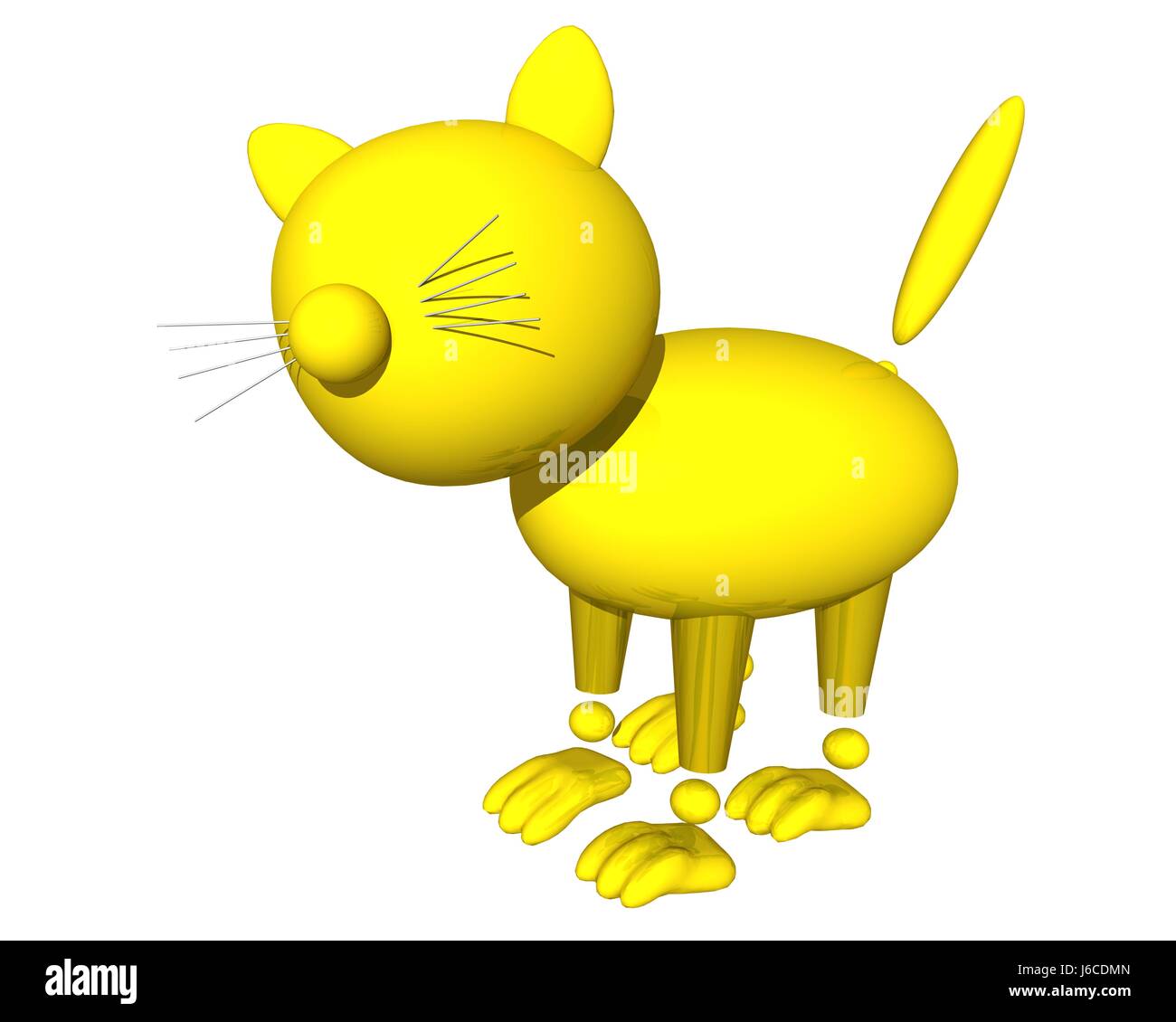 statue golden precious pussycat cat domestic cat gold object isolated ...