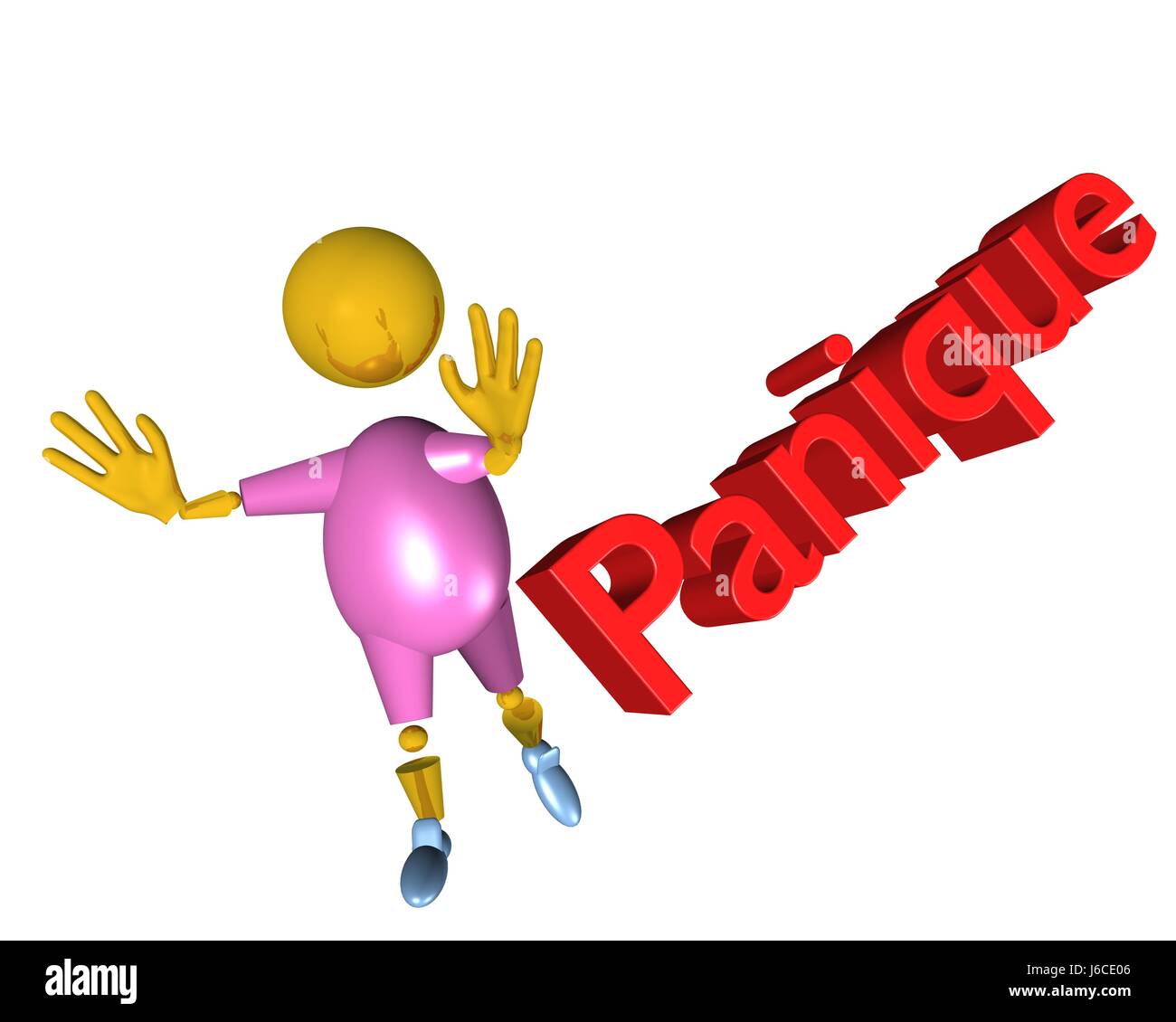 panic girl girls run woman object isolated model design project concept ...