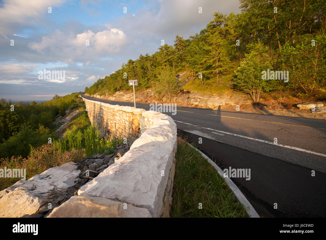 View from the Shawangunk Mountains Scenic Byway, or The Overlook, on ...