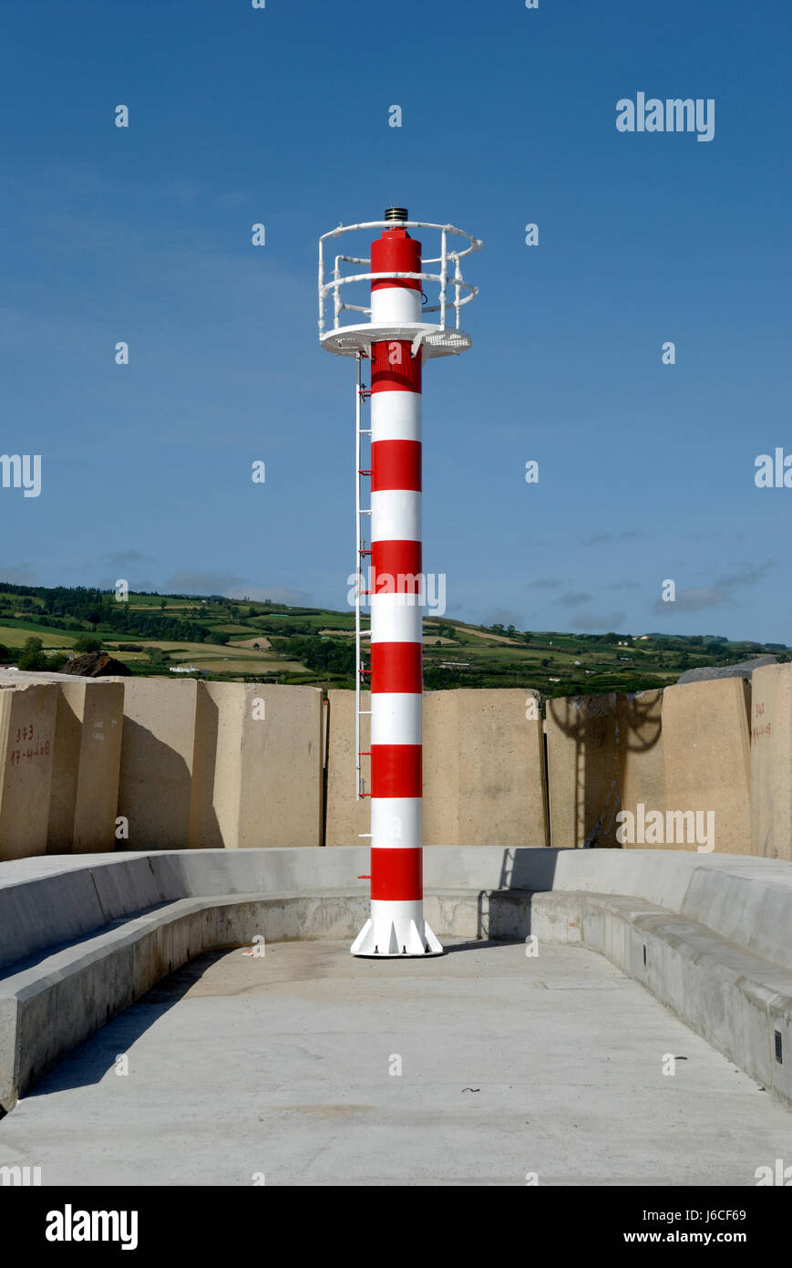 beacon azores lighthouse sign signal blue green navigation seafaring ...