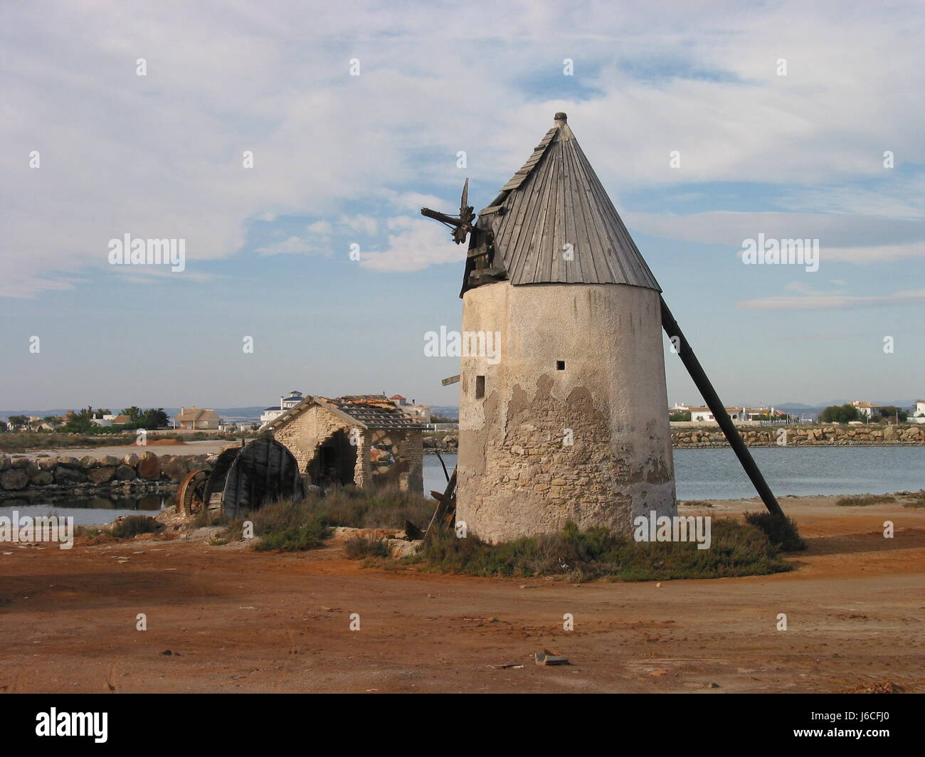 windmill ruin spain Stock Photo - Alamy