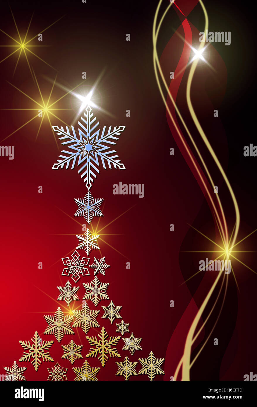 snowflakes christmas tree stars asterisks christmas decoration red ...
