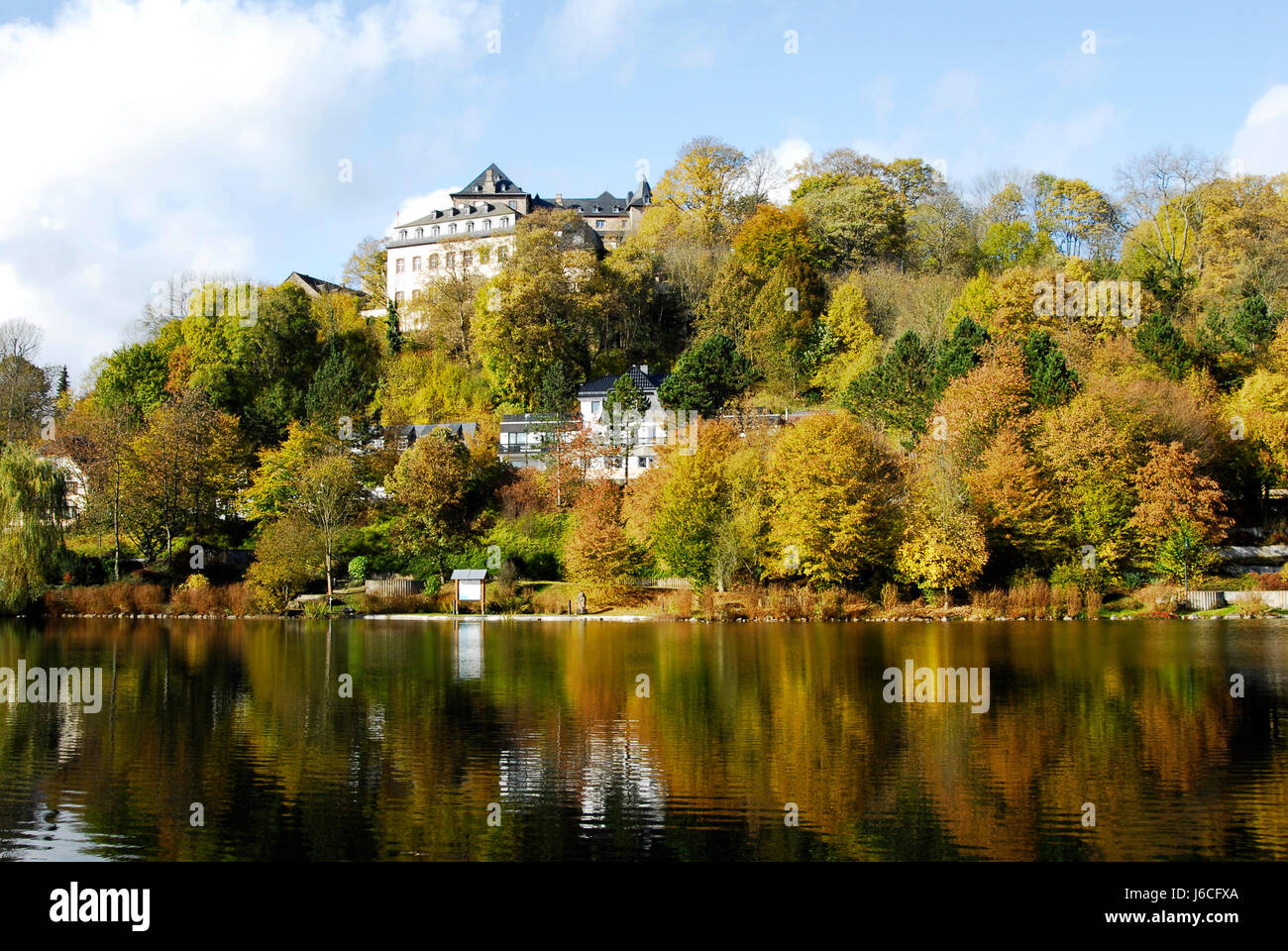 fresh water lake inland water water chateau castle waters coloured ...