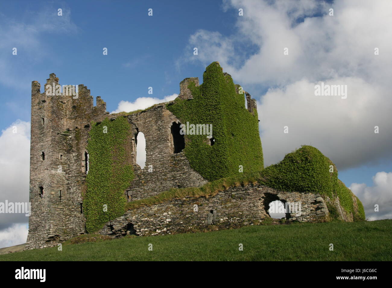 ruins with ivy - ireland Stock Photo - Alamy