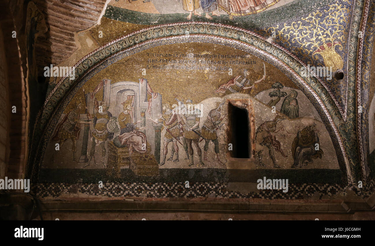 Inside of Chora Church in Istanbul City, Turkey Stock Photo - Alamy