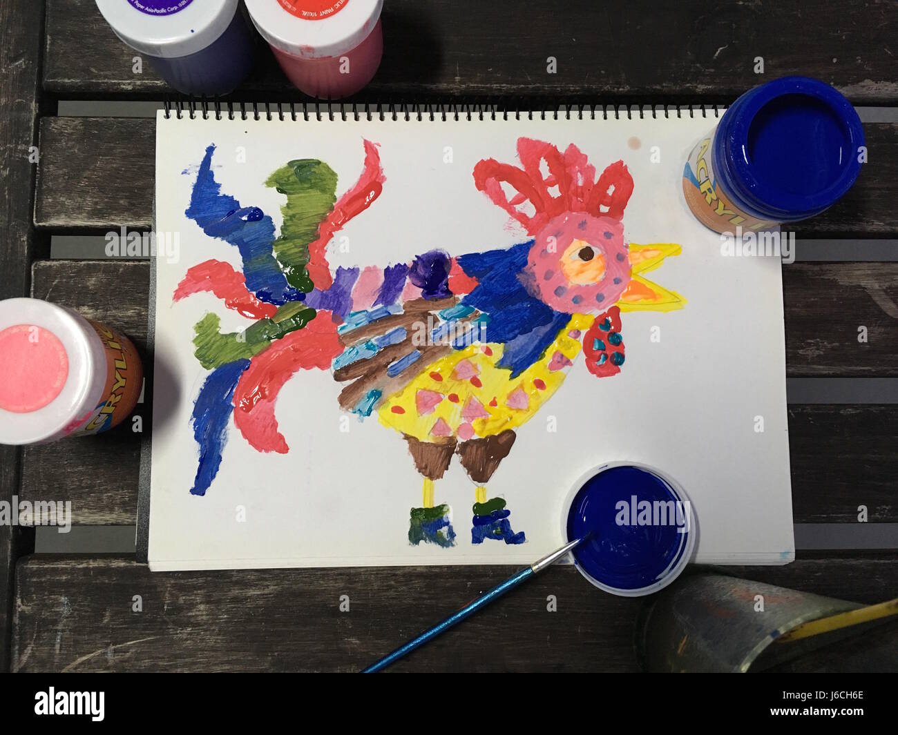 Rooster drawing hi-res stock photography and images - Alamy