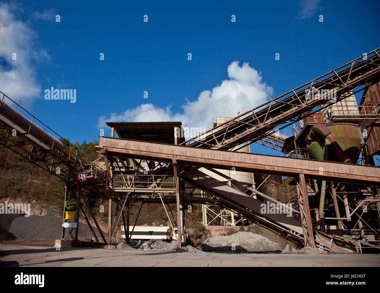 industrial buildings in a quarry Stock Photo - Alamy