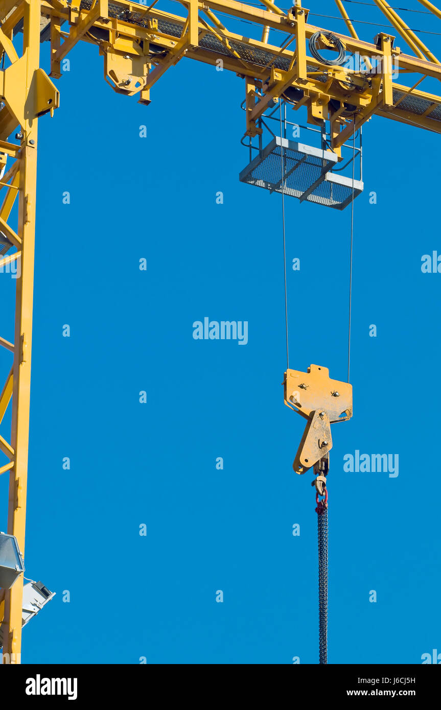 industry industrial steel hook yellow blue elevator lift industry ...