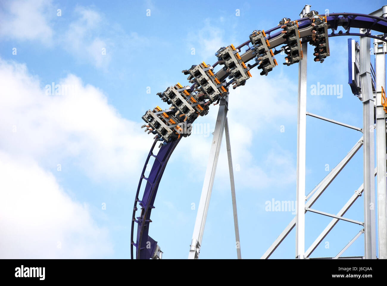 adventure excitement adrenalin kick speed velocity blue ride attraction ...