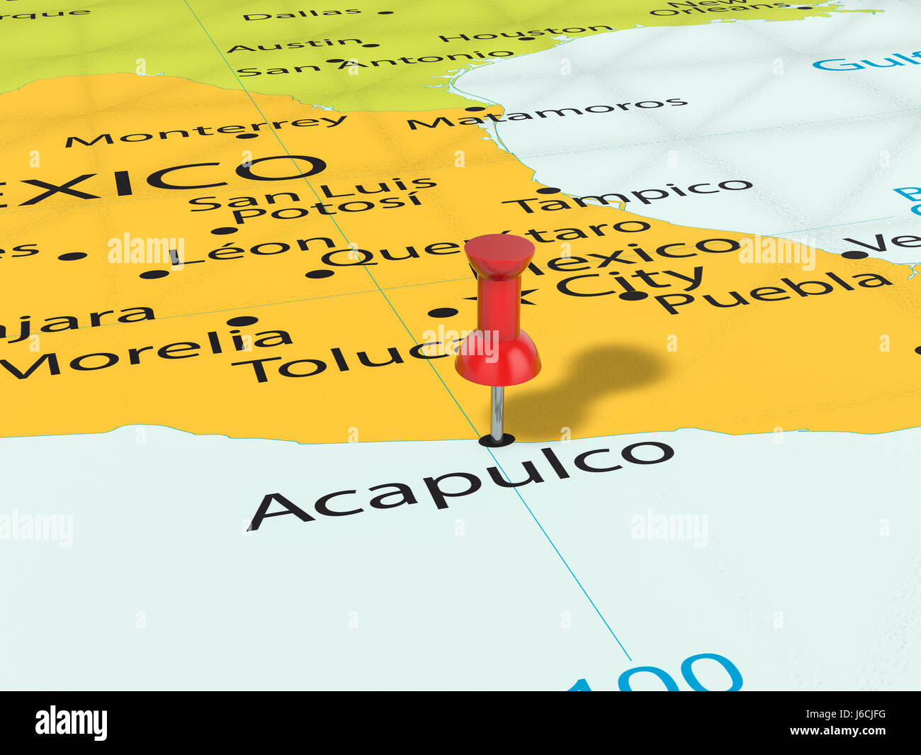Map of acapulco hi-res stock photography and images - Alamy