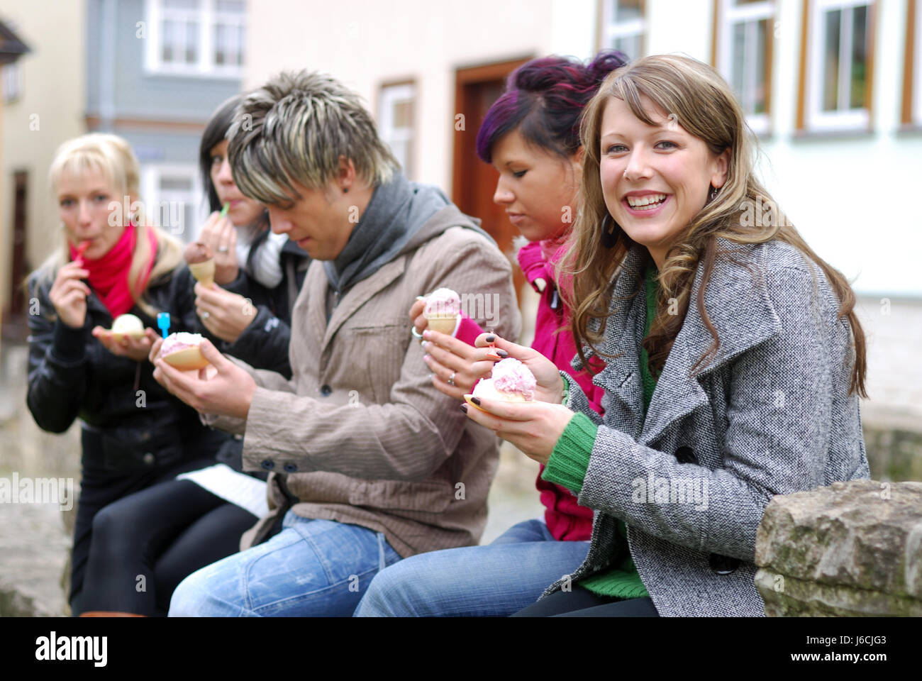 to eat ice Stock Photo - Alamy
