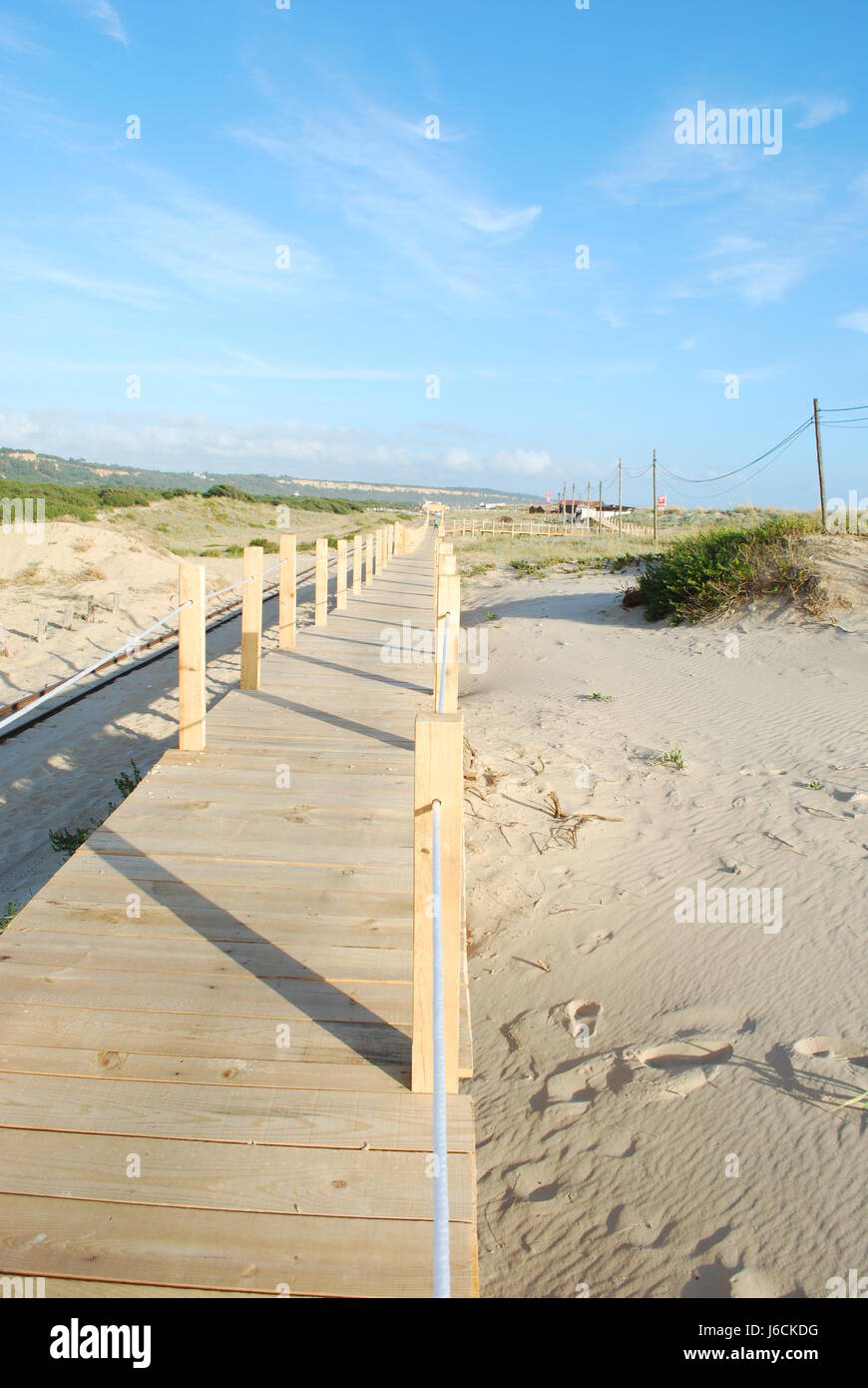 wood beach seaside the beach seashore dunes ramp walkway boardwalk path ...