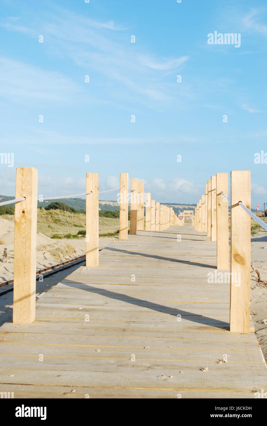 wood beach seaside the beach seashore dunes ramp walkway boardwalk path ...