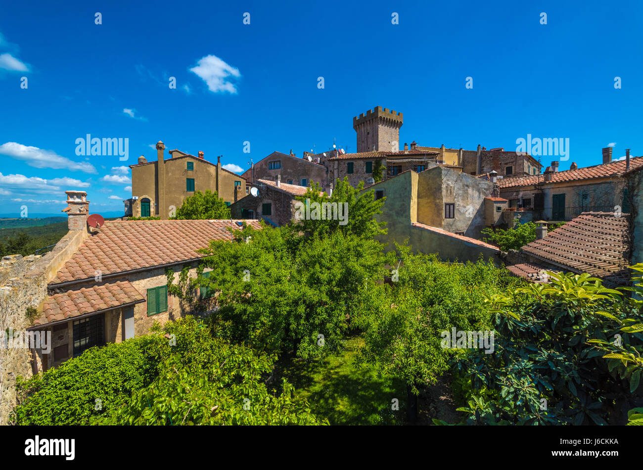 Capalbio, Italy - The historic center of the medieval town in Tuscany ...