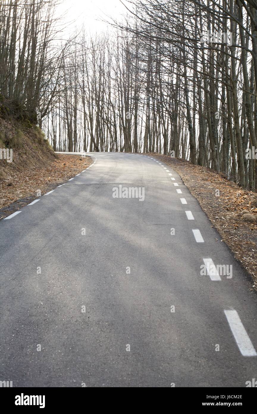 travel spain country curve landscape scenery countryside nature road ...
