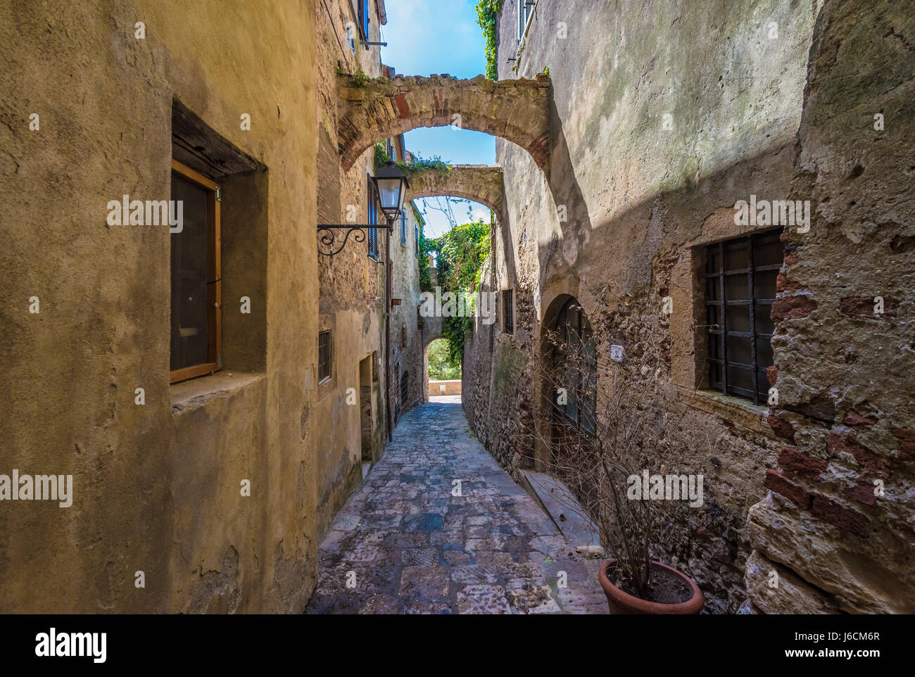 Capalbio, Italy - The historic center of the medieval town in Tuscany ...
