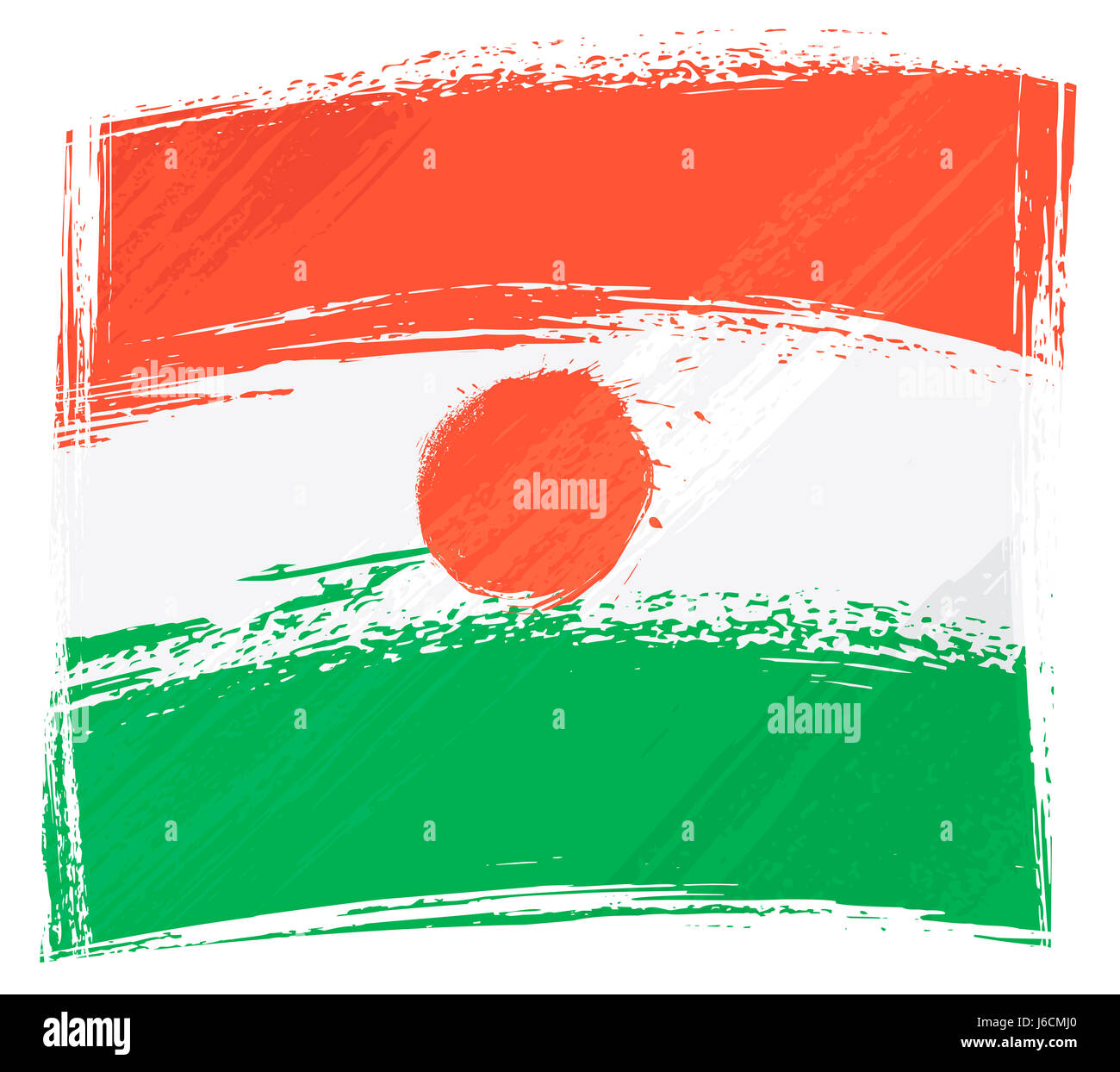 isolated africa flag national country niger pictogram symbol pictograph ...