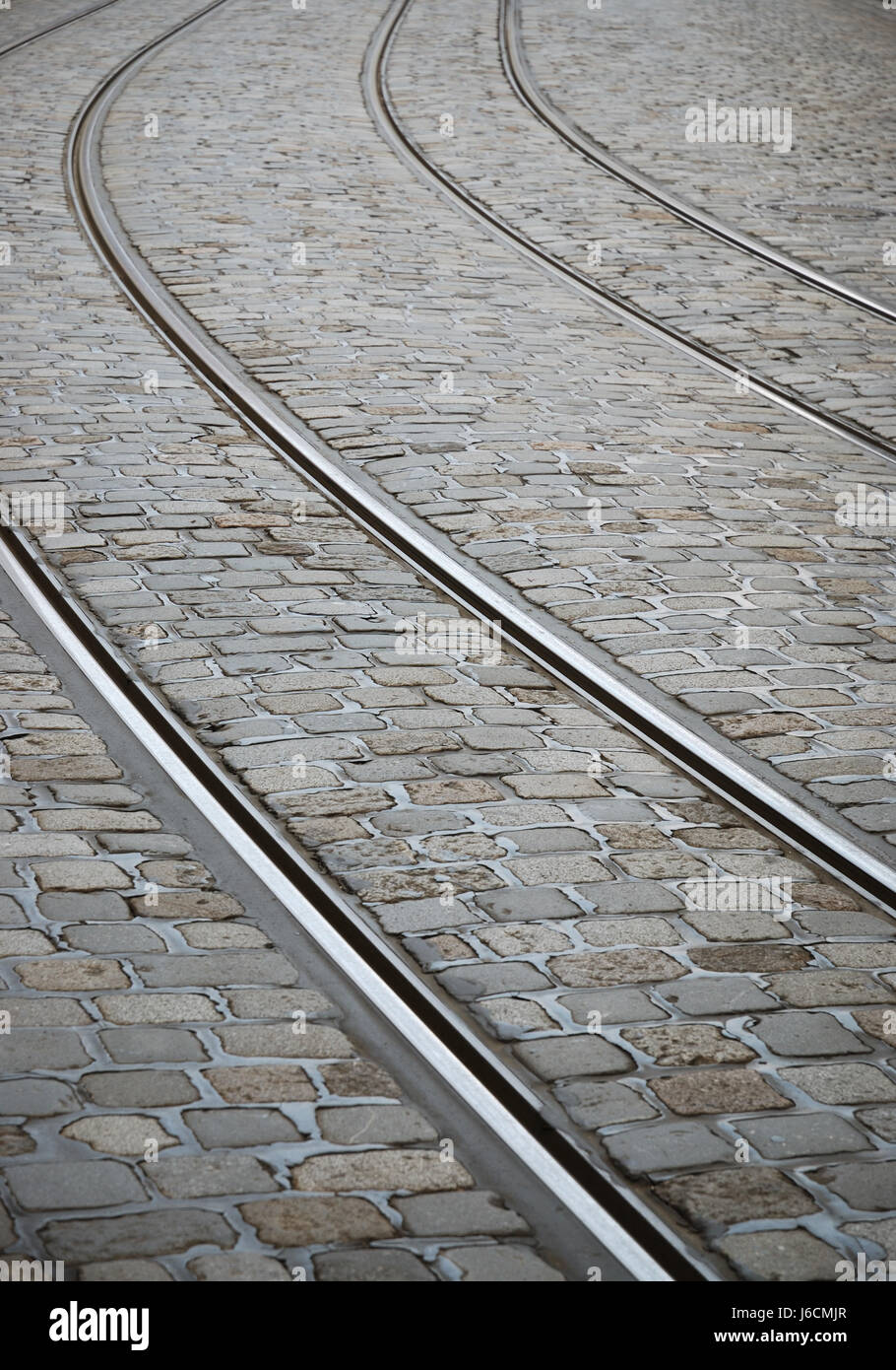 Rail track bend hi-res stock photography and images - Alamy