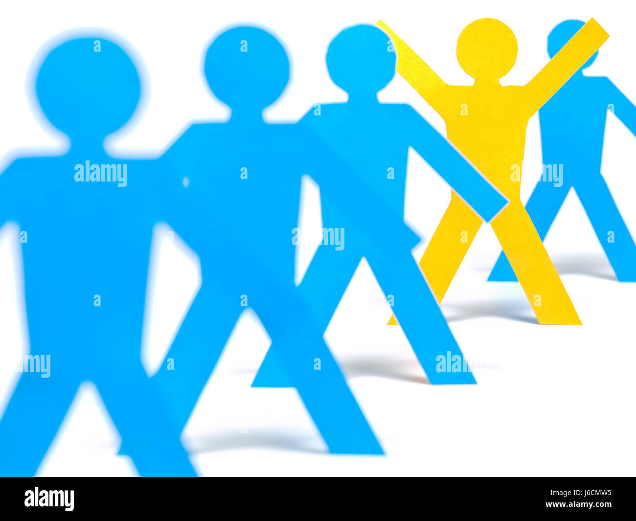 blue men man raising sheet of paper paper success victory win arms ...