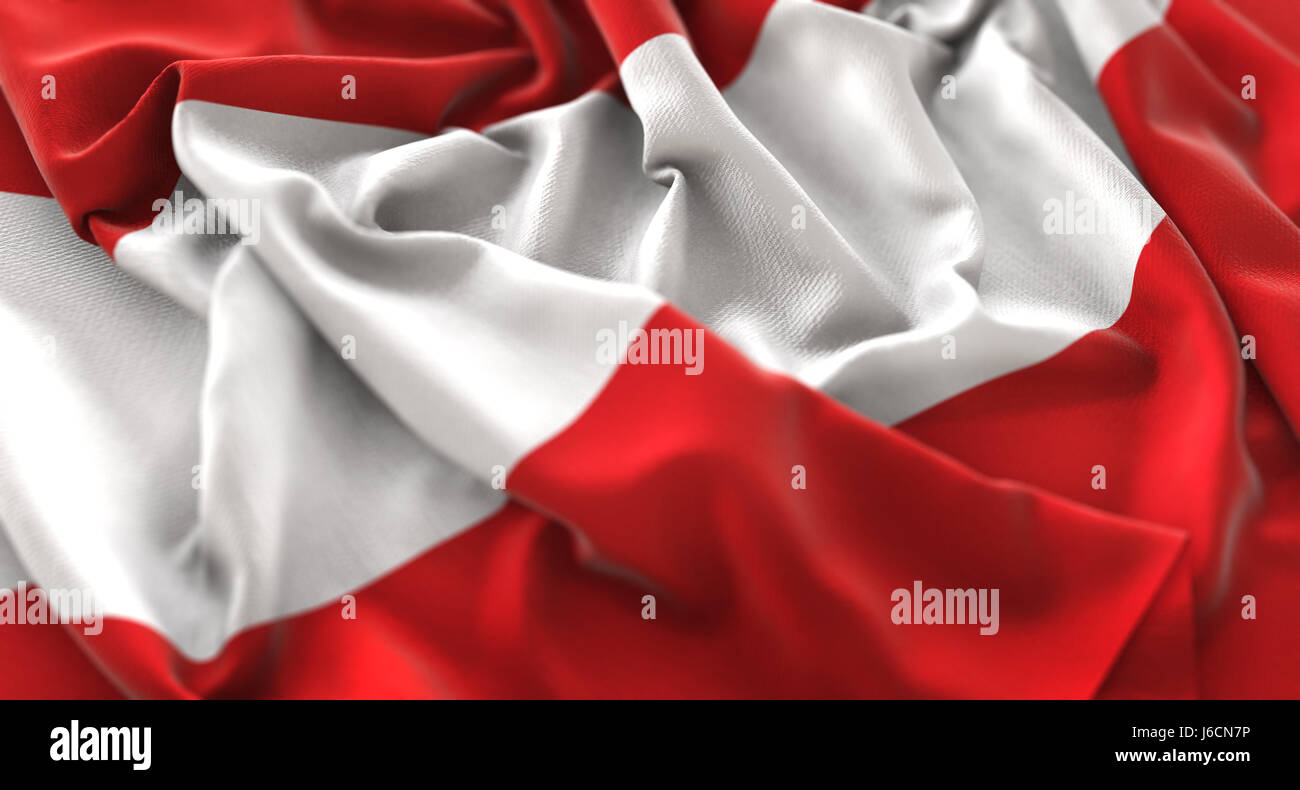 Austria Flag Ruffled Beautifully Waving Macro Close-Up Shot Stock Photo ...