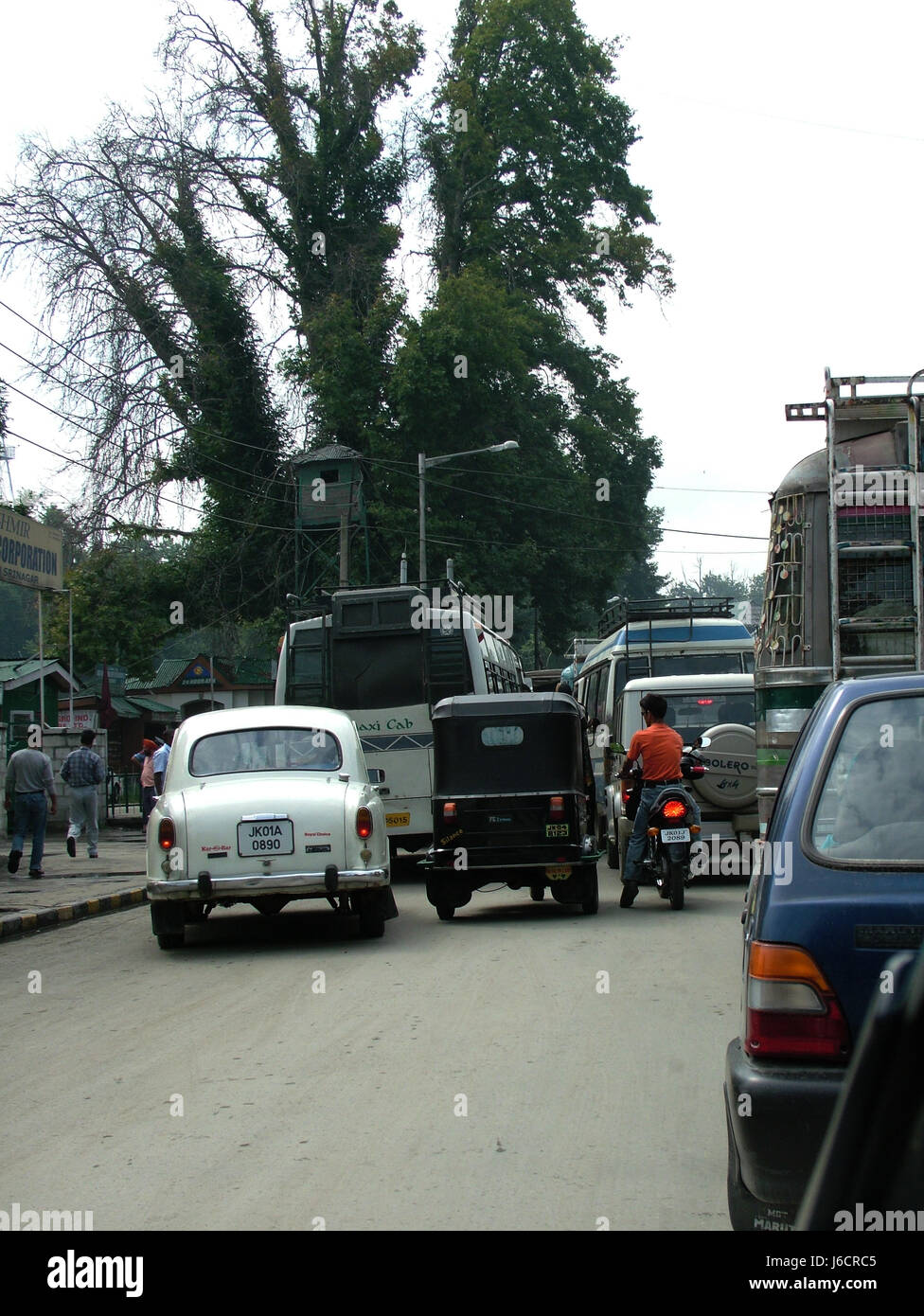 Traffic Jam, on road, Srinagar, Kashmir (Copyright © Saji Maramon Stock ...