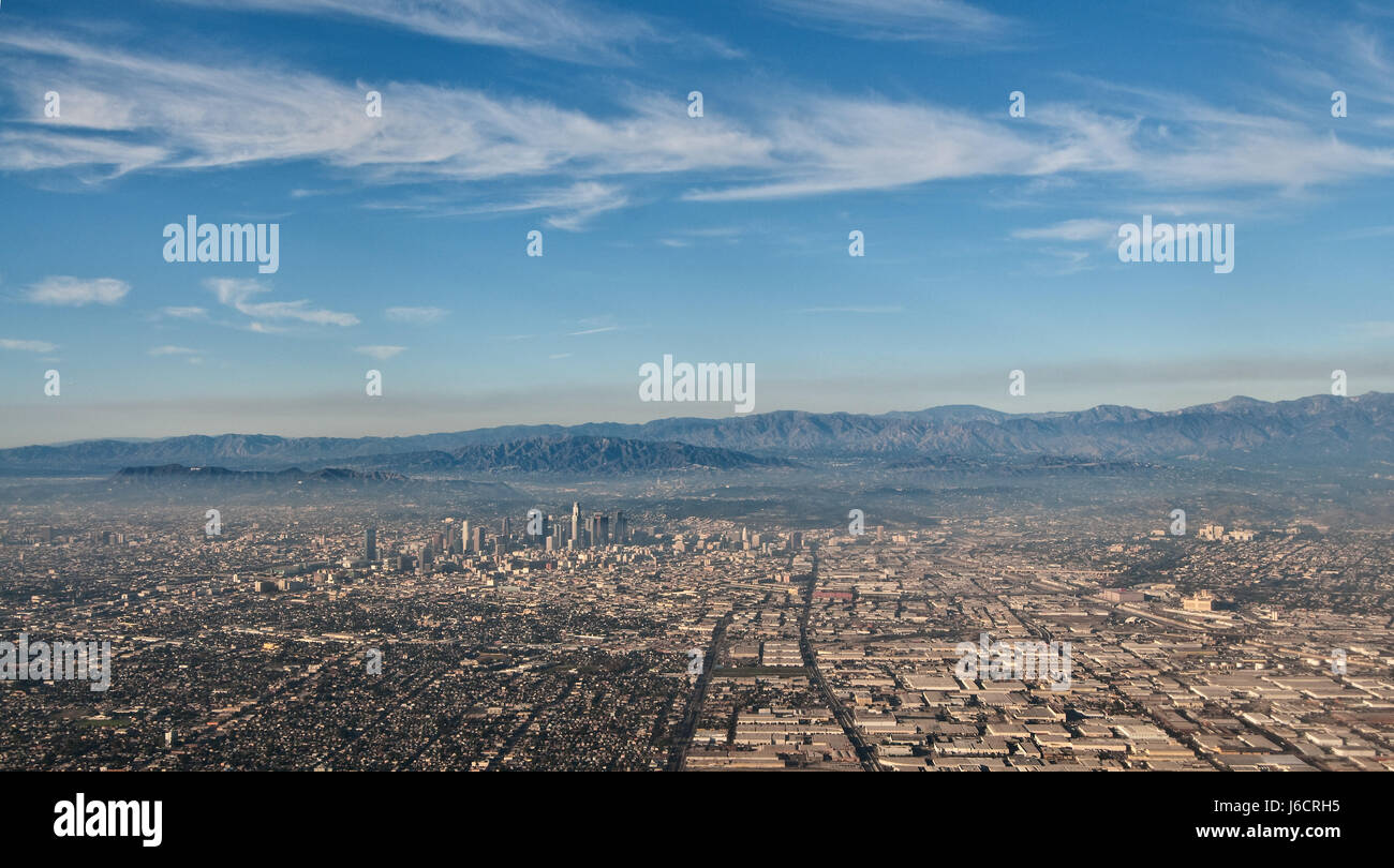 city town california america aerial view blue house building multistory ...