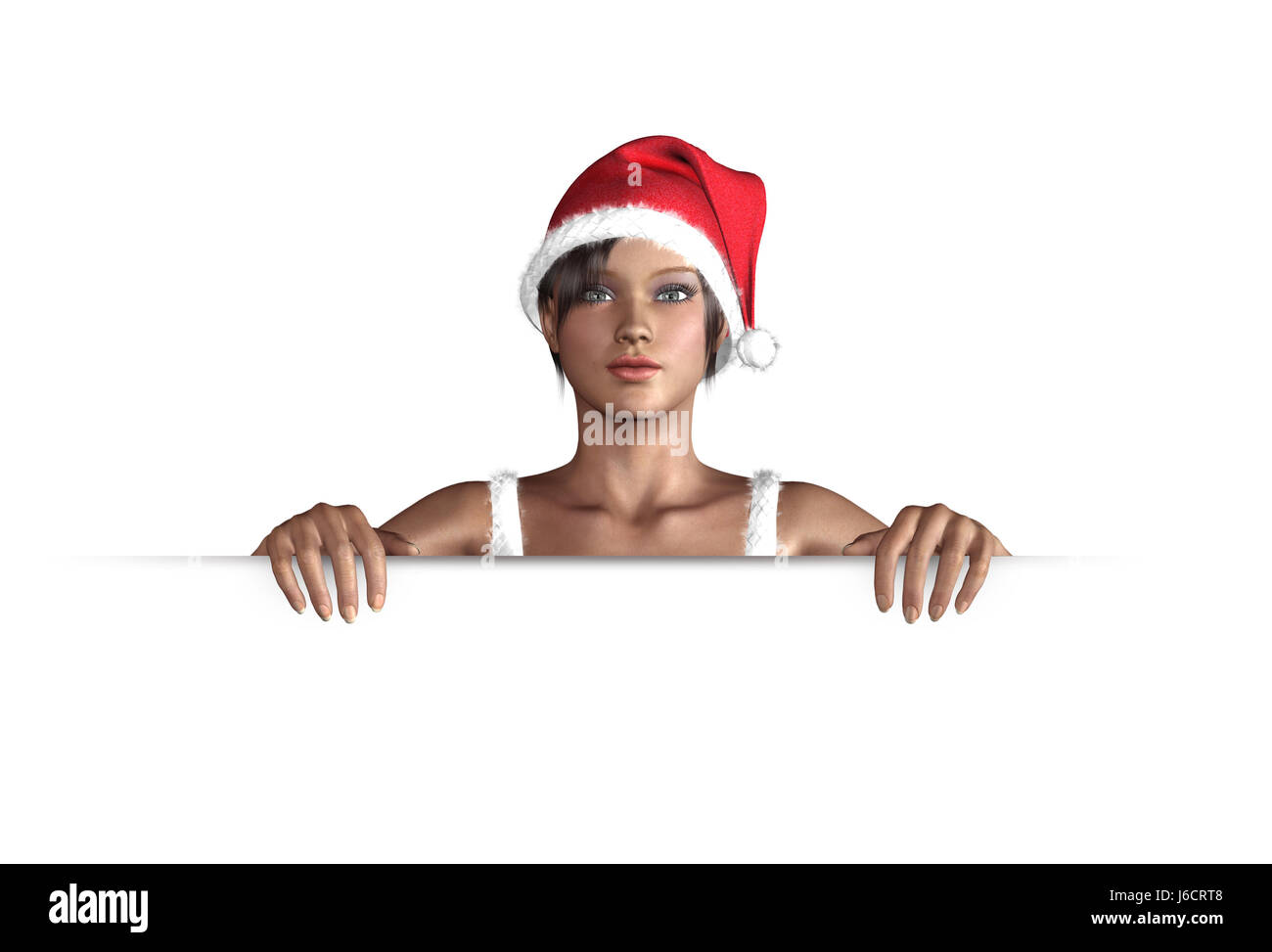 female face portrait christmas sign xmas x-mas woman humans human ...