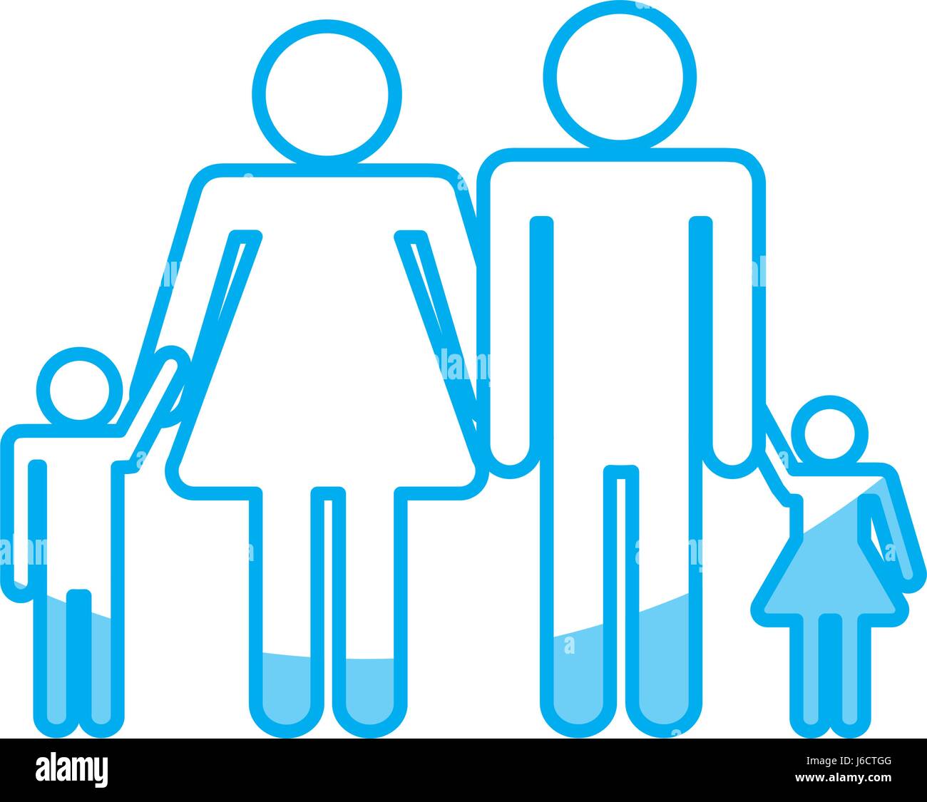 pictogram family icon Stock Vector Image & Art - Alamy