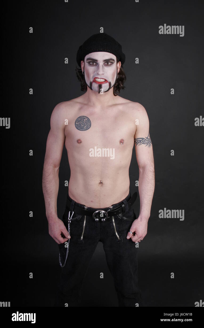 act performance clown spectacle puppet joker mask man makeup male ...