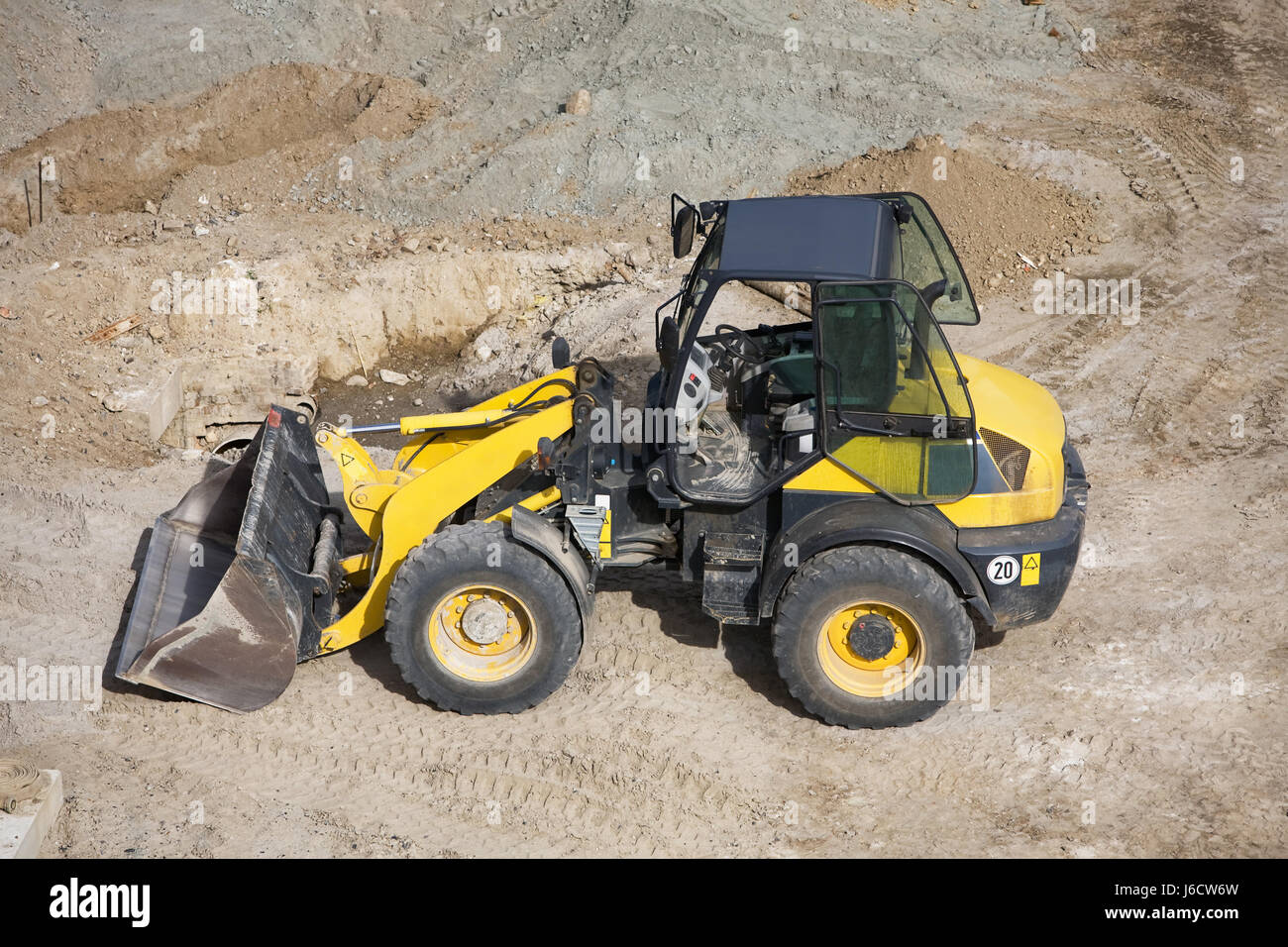 small tiny little short vehicle construction work building machine ...
