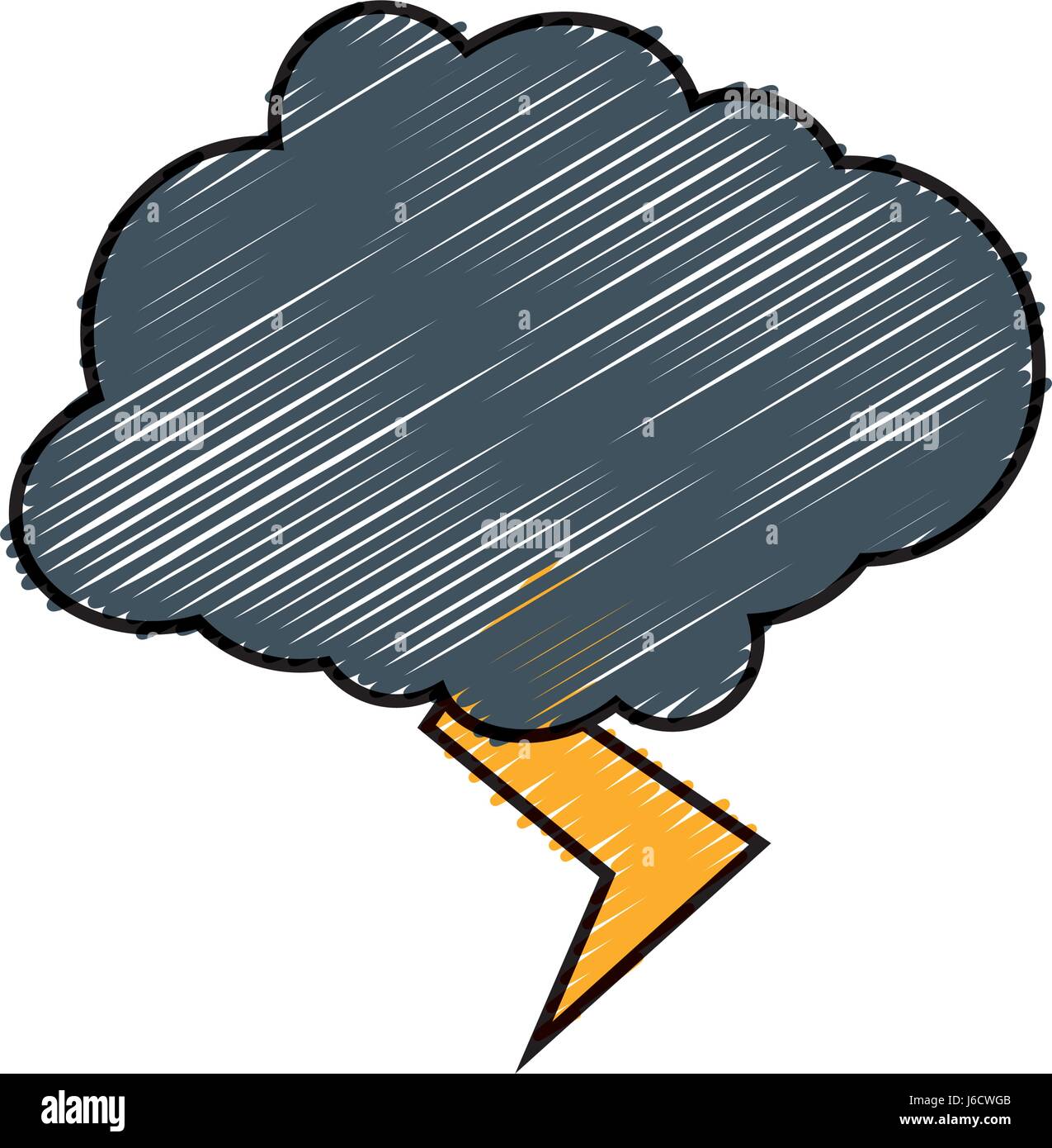 cloud and thunder icon Stock Vector Image & Art - Alamy