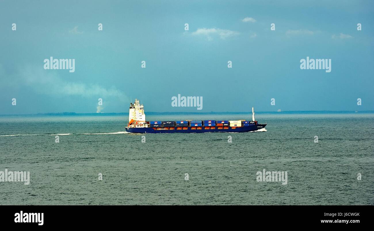 Cargo ship sailing in the Straits of Malacca Stock Photo - Alamy