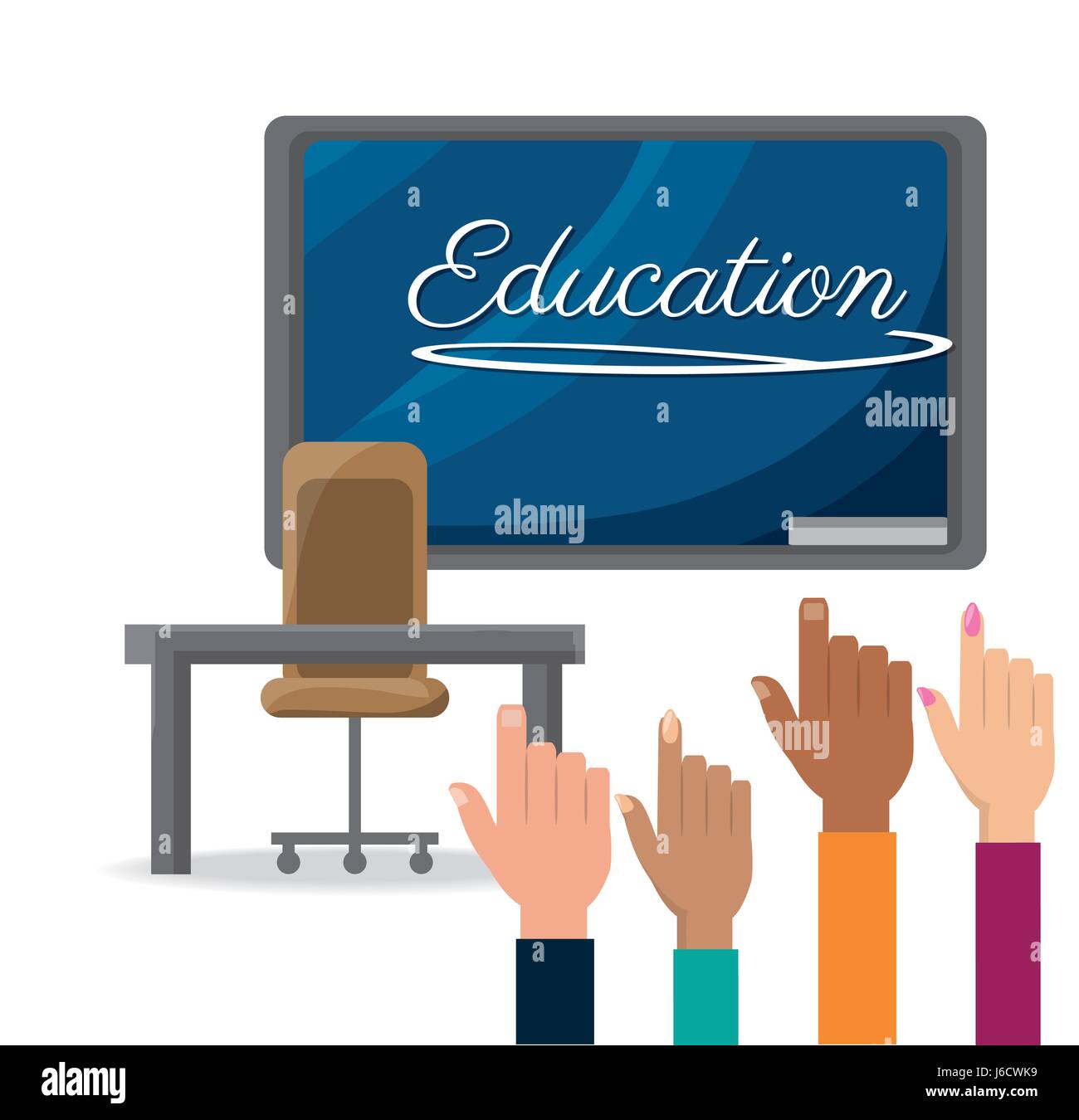 Students in chemistry class Stock Vector Images - Alamy