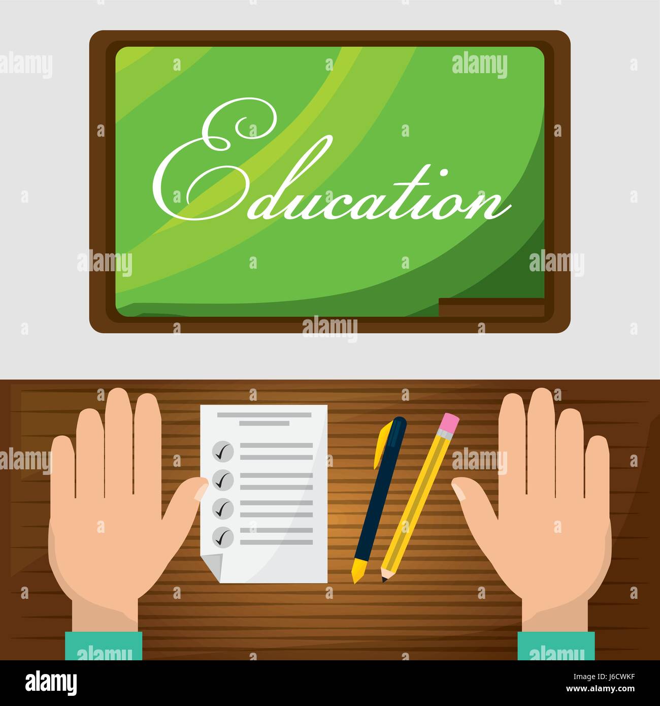 Intelligence test class Stock Vector Images - Alamy