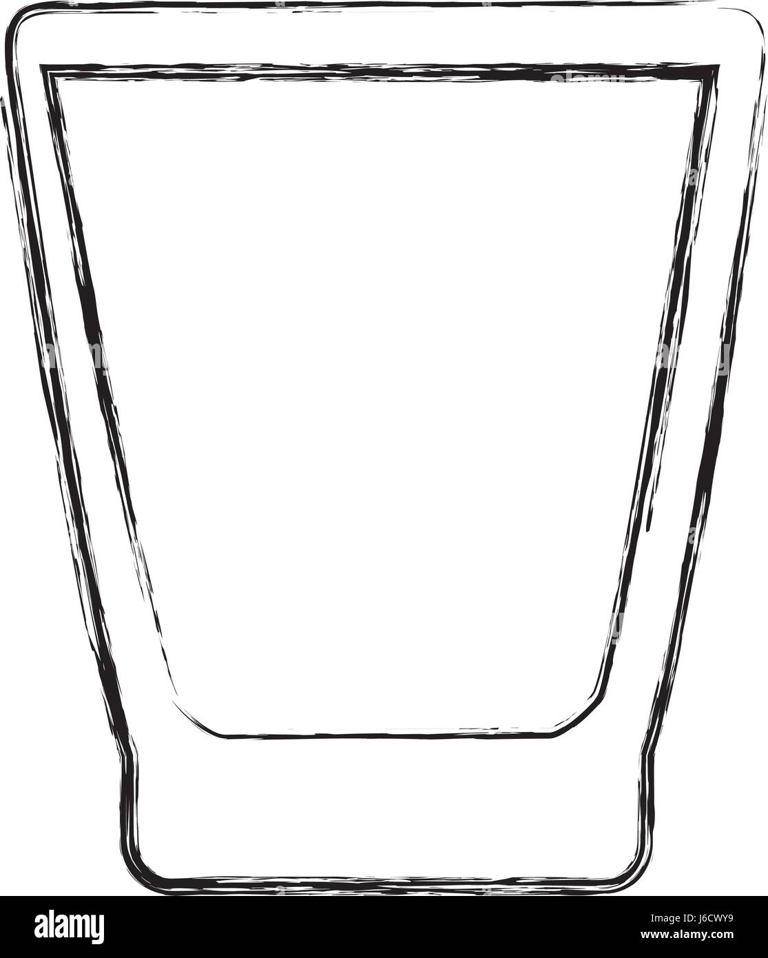 Empty Glass Coloring Page