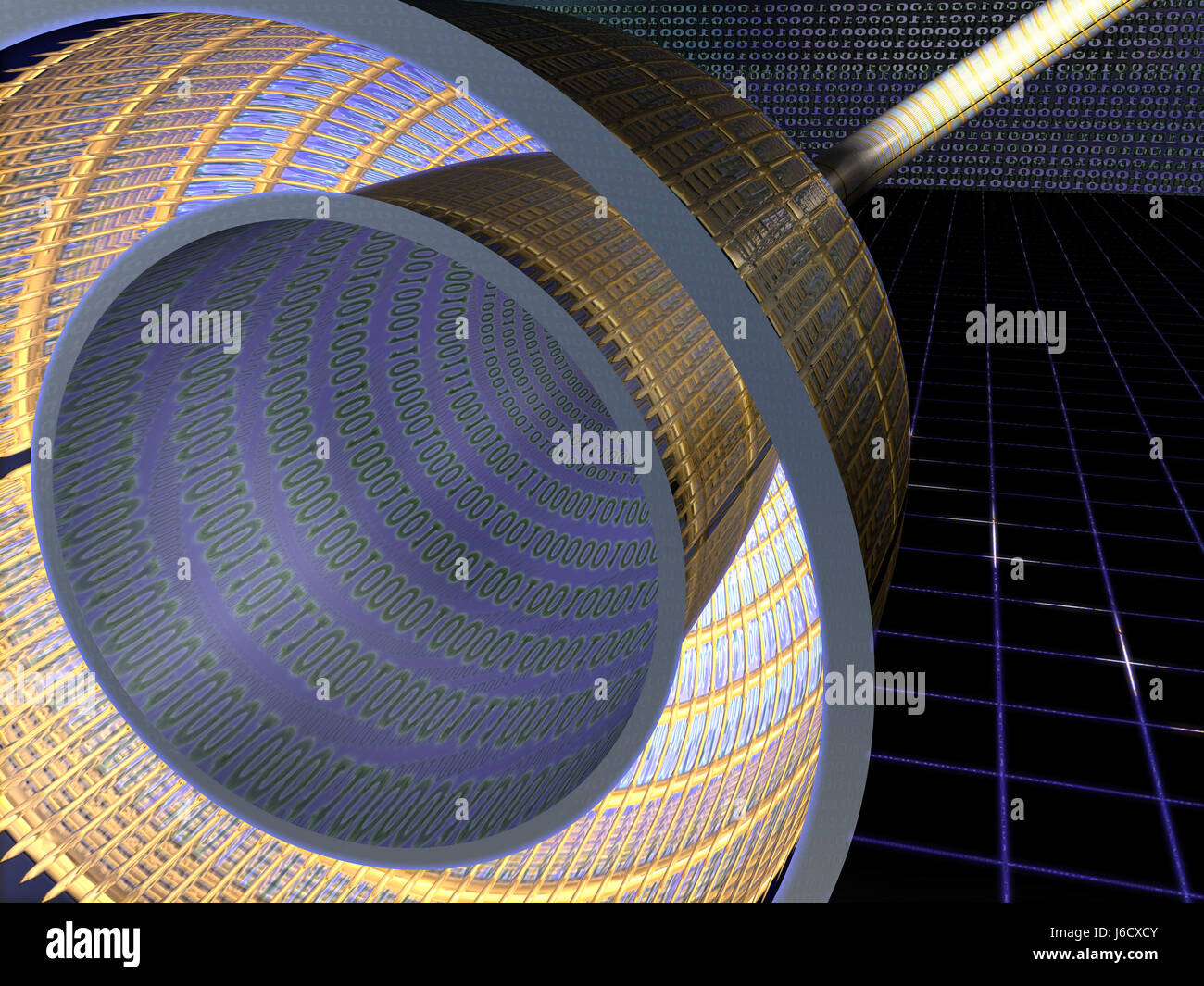 abstract remote communication code binary code cable current conduction ...