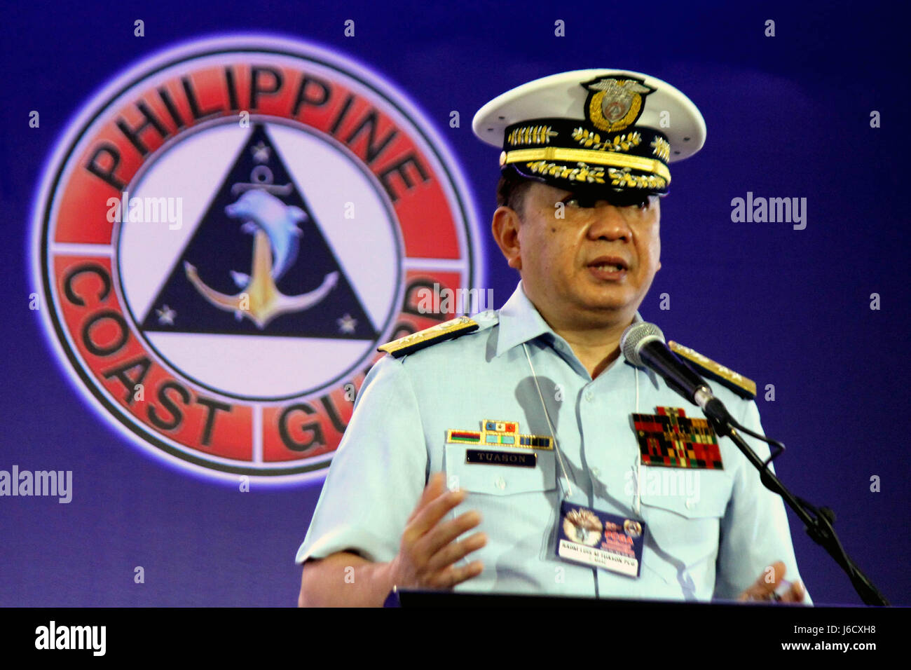 Davao, Philippines. 19th May, 2017. Philippine Coast Guard Rear Admiral ...