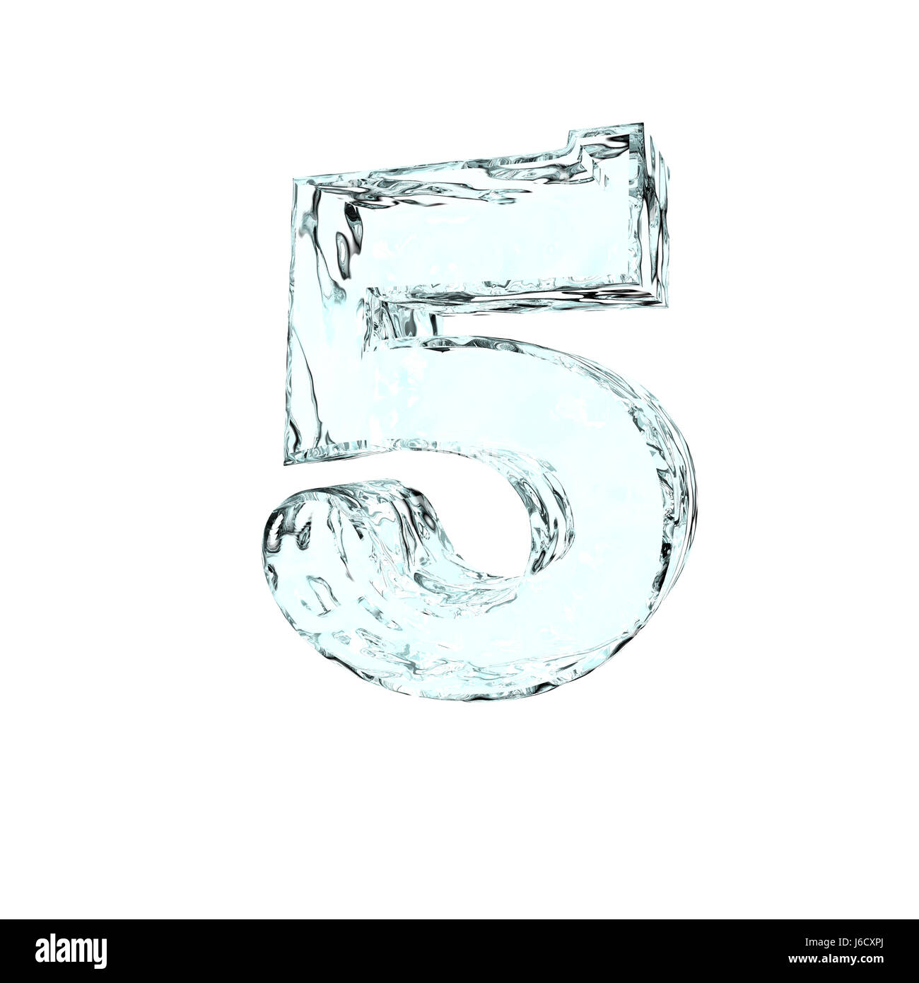 sign signal winter cold five ice frost frozen illustration cool number ...