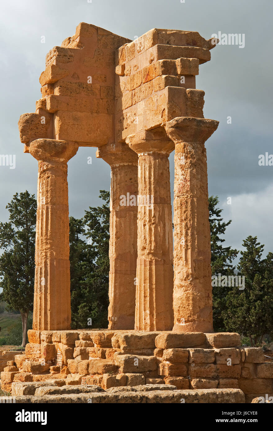 historical temple greek sightseeing pillar sicily italy historical ...