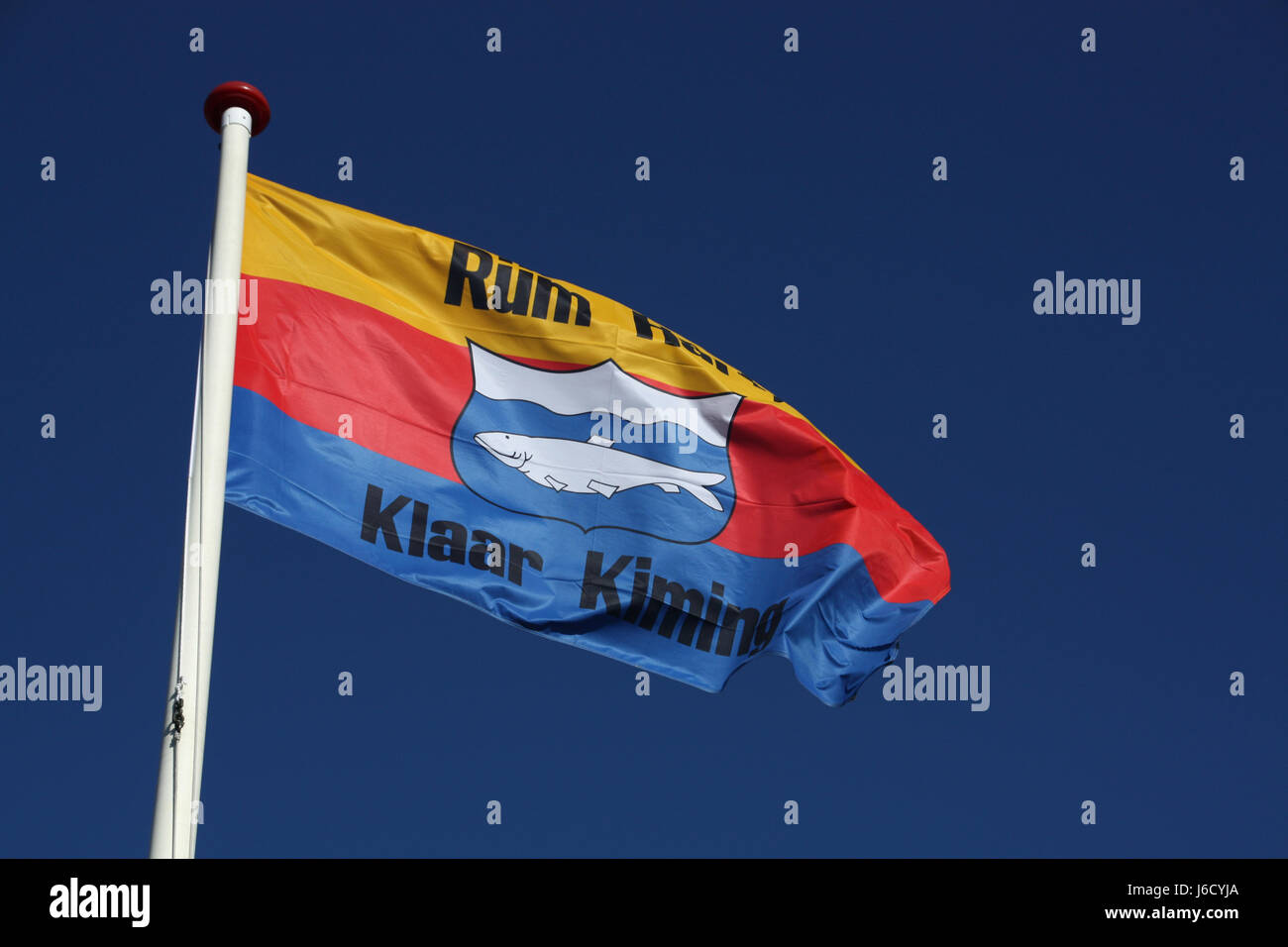 flag frisia sylt national pictogram symbol pictograph trade symbol blue ...