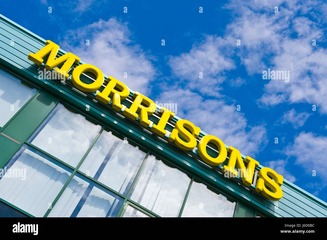 Shopping morrisons supermarket fascia hi-res stock photography and ...