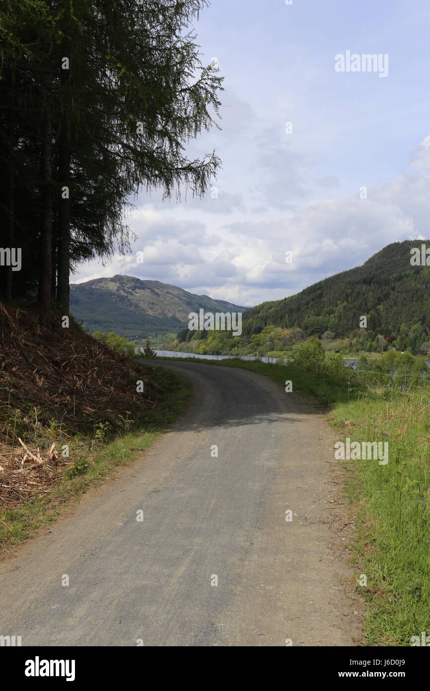 Rob Roy Way beside Loch Lubnaig Scotland May 2017 Stock Photo - Alamy