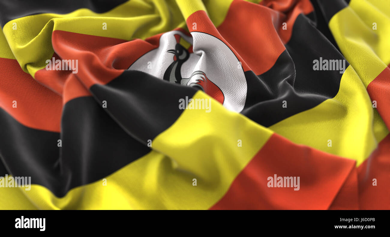 3d rendering uganda flag waving hi-res stock photography and images - Alamy