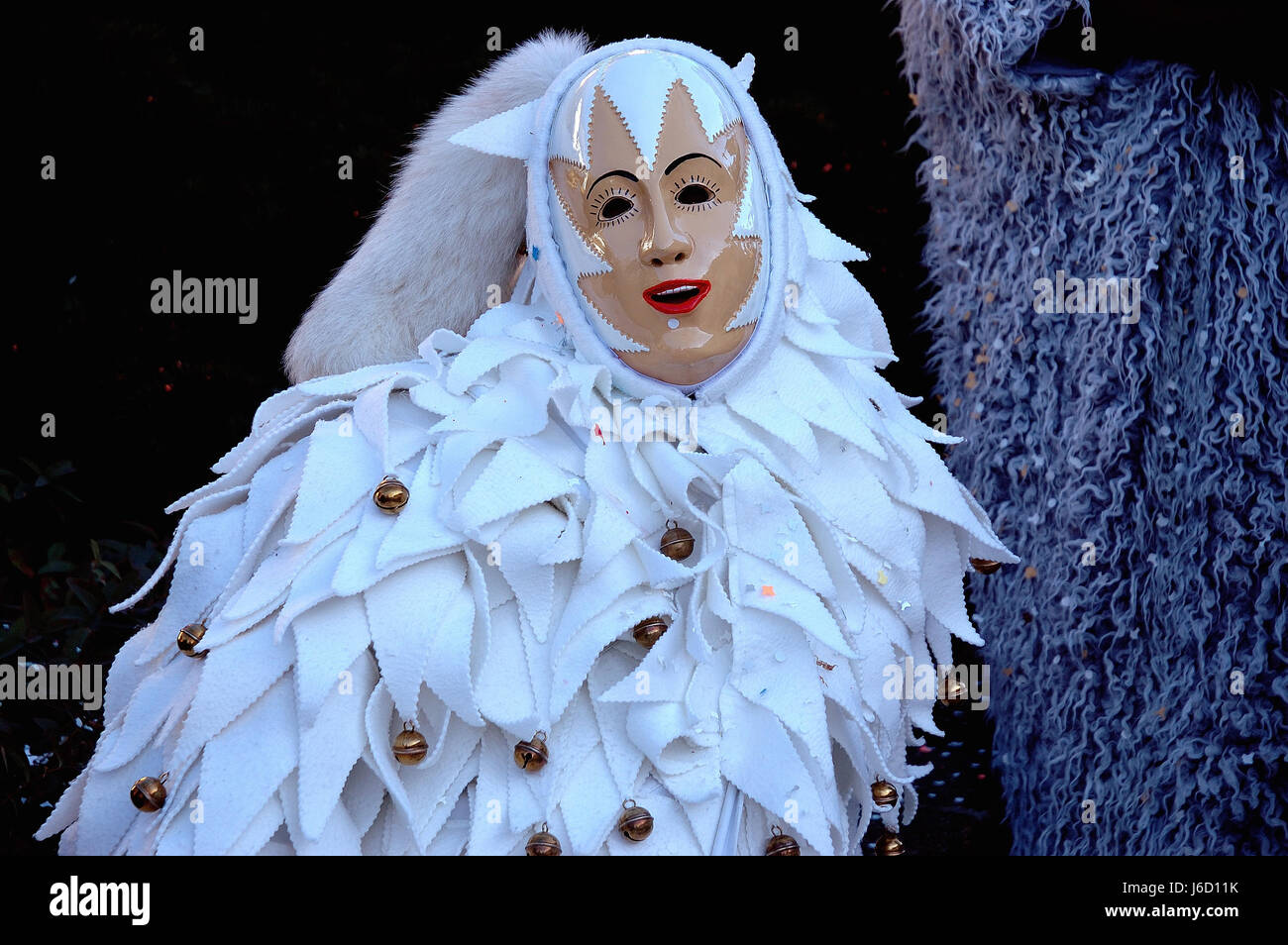 traditional basswood mask fasnacht Stock Photo - Alamy