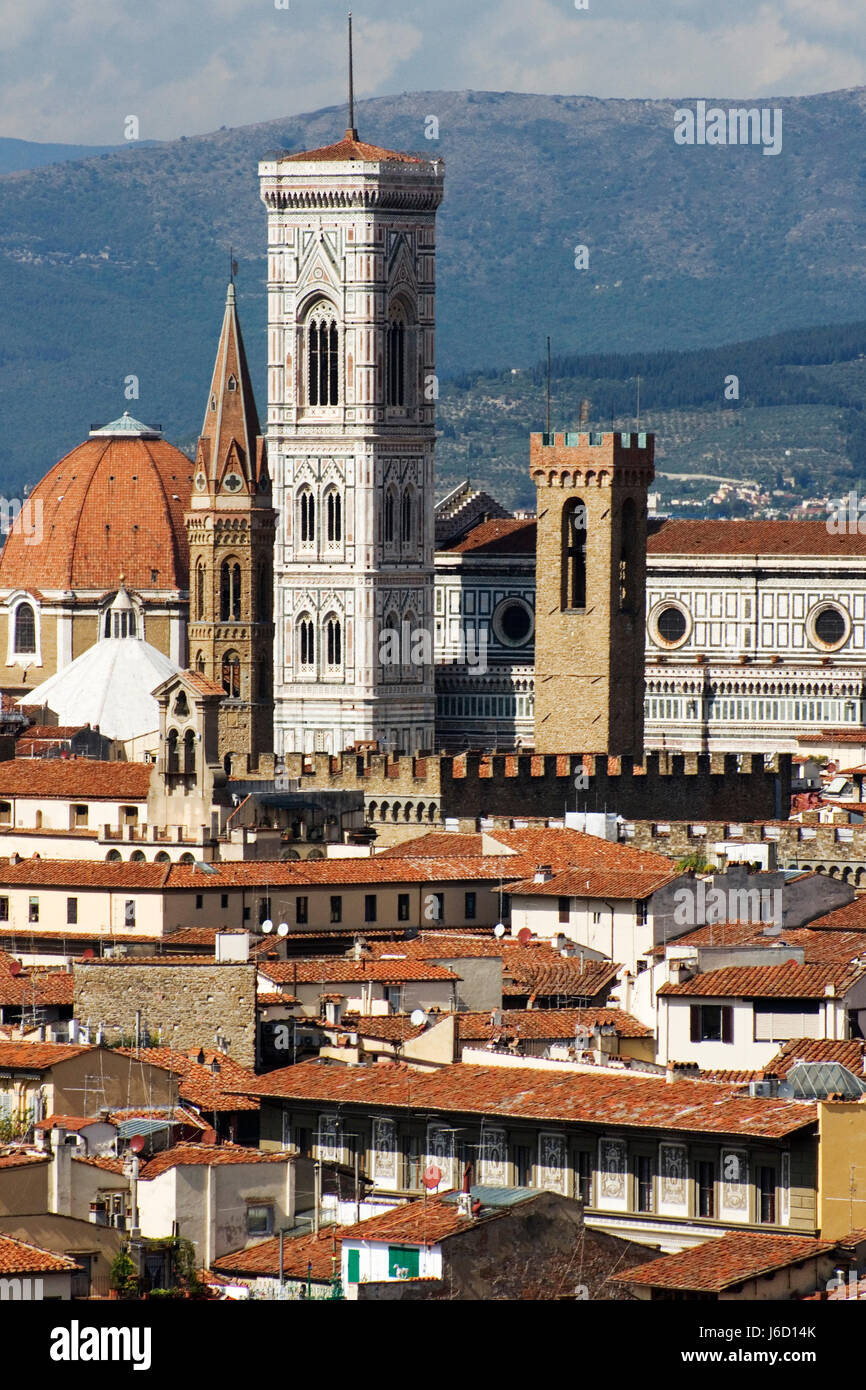 Rooftop view gothic renaissance duomo florence hi-res stock photography ...