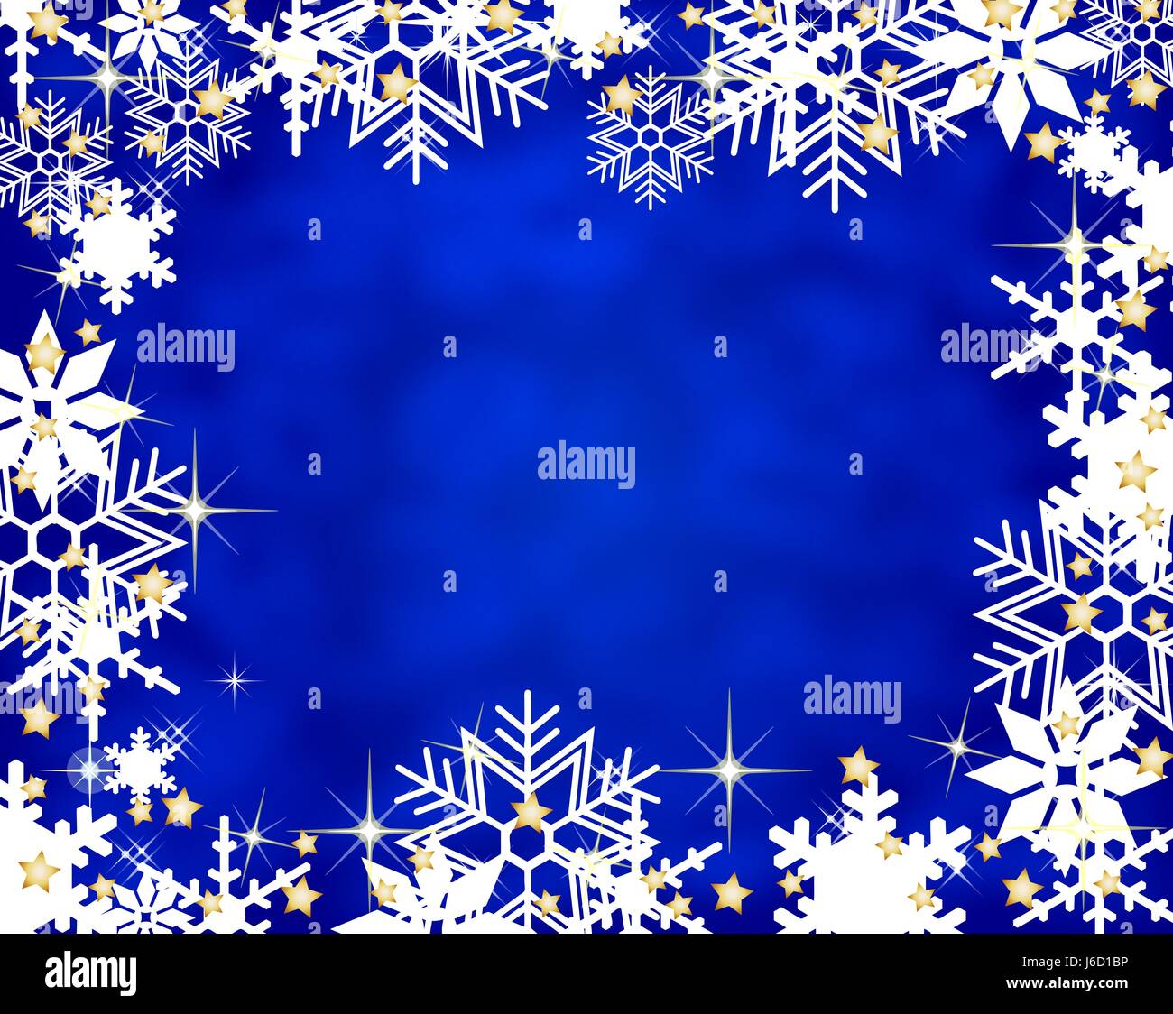 blue weihnachtlicher frame Stock Photo - Alamy