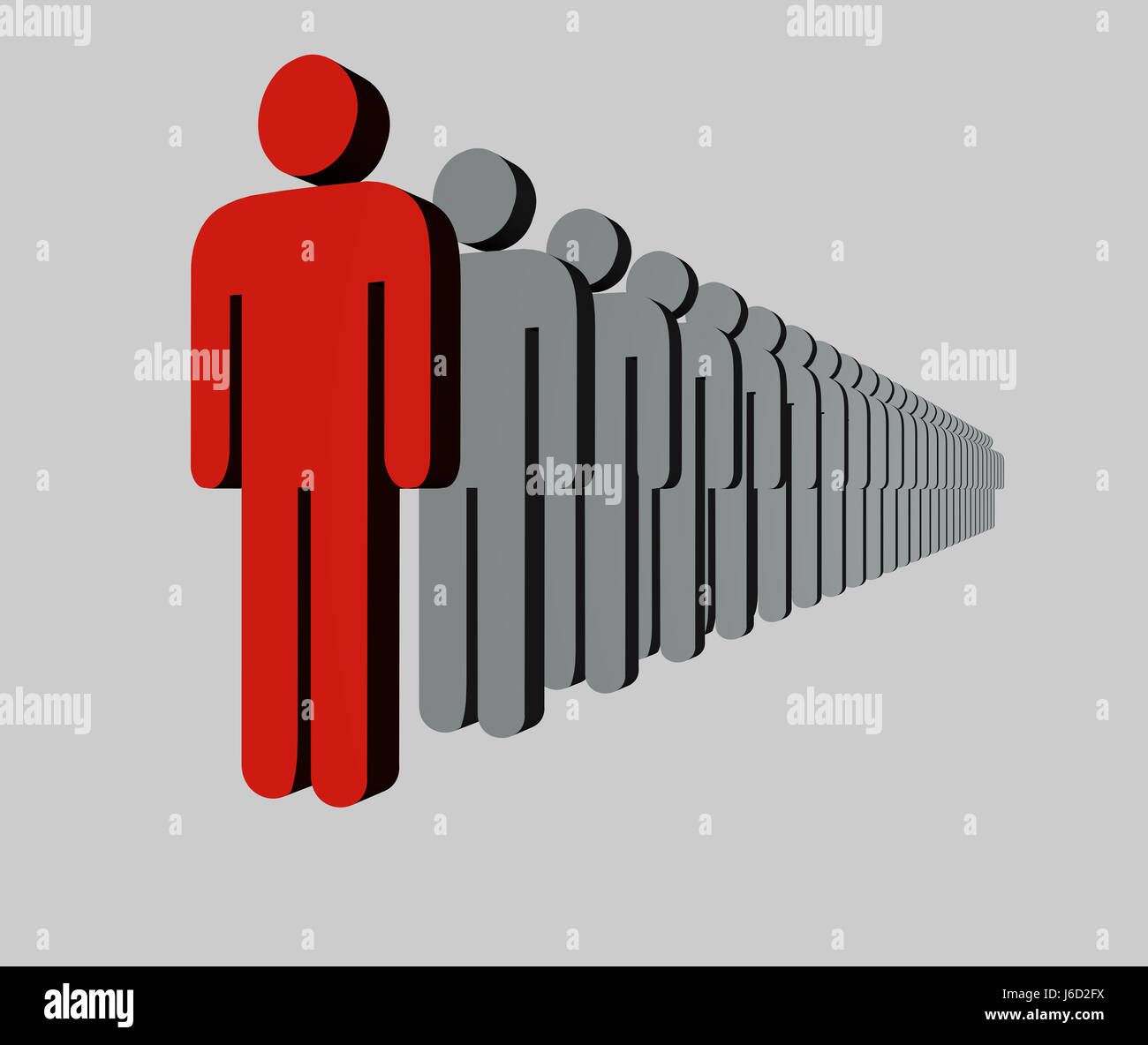 queue - 3d Stock Photo - Alamy