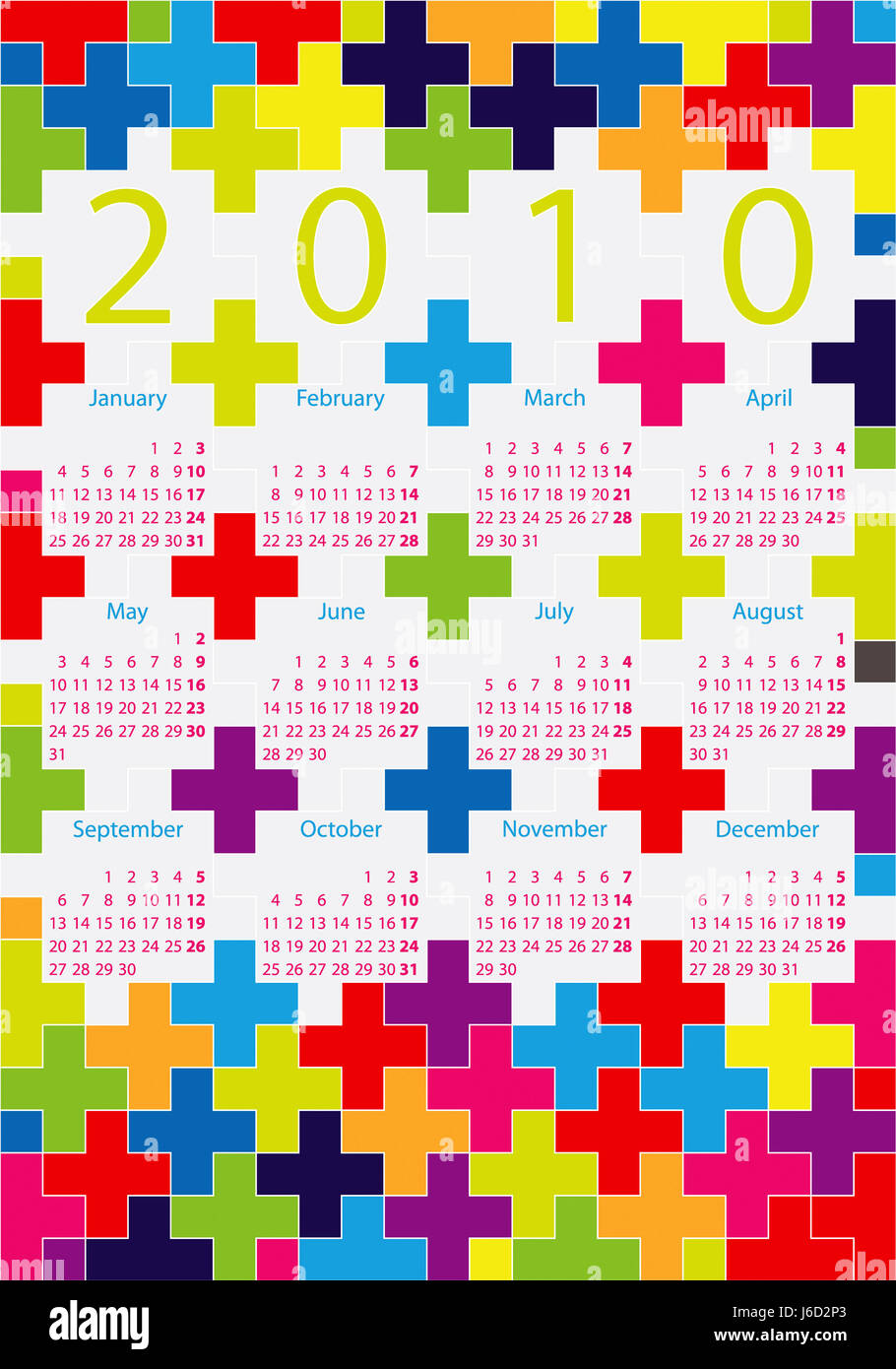 cross planner colorful date dating get to know years year calender ...