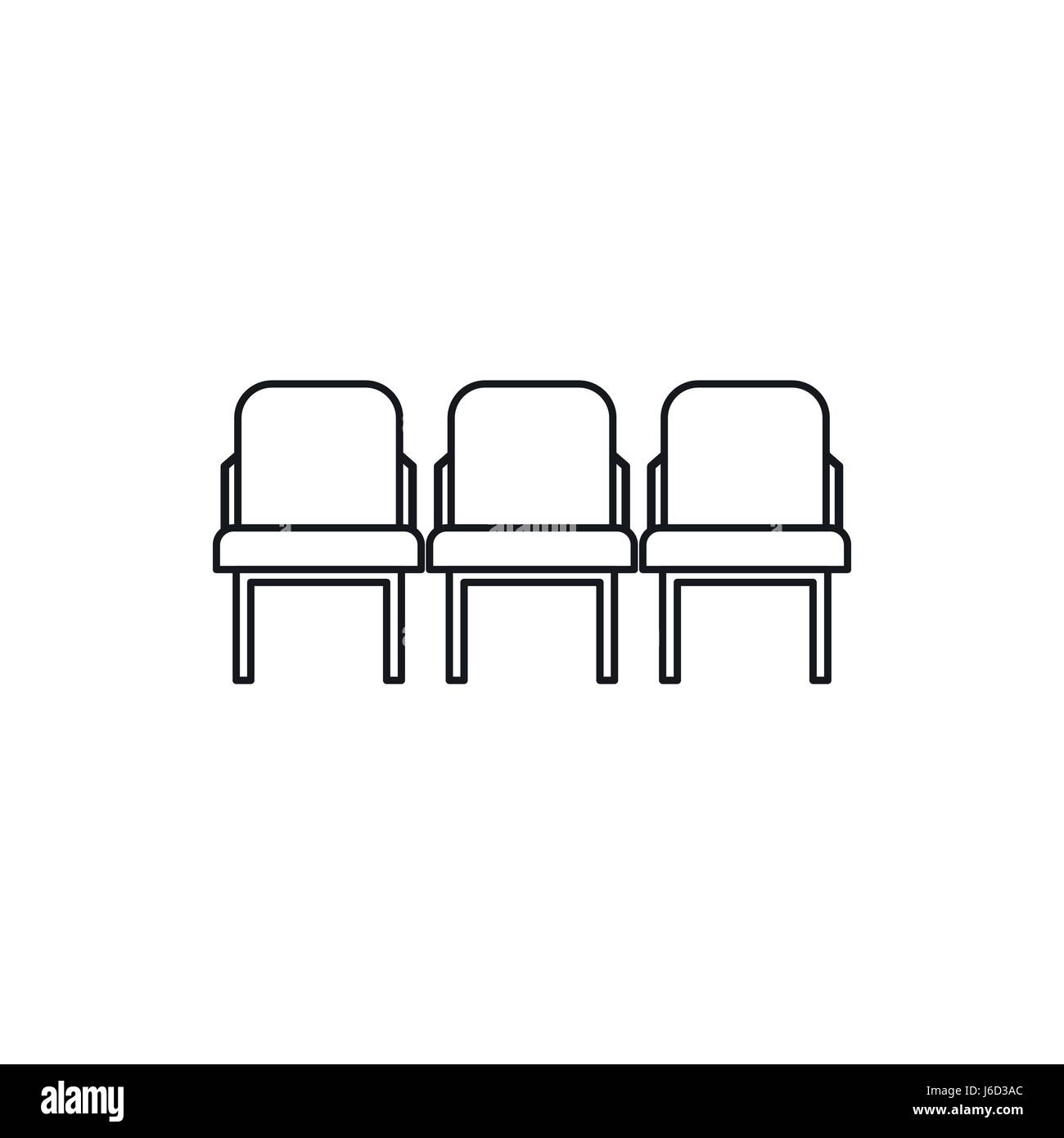 Empty airport seats Stock Vector Images - Alamy